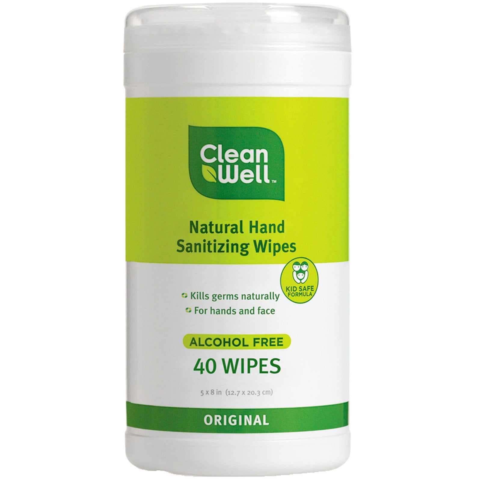 CleanWell All-Natural Hand Sanitizing Wipes, Original, 40 Ct - Walmart.com
