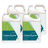 CleanZyme Stain & Odor Remover, Liquid Enzyme Cleaner, 4 Gallon Case ...