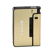 FOCUS Automatic Cigarette Case Dispenser with Built in Torch Lighter ...