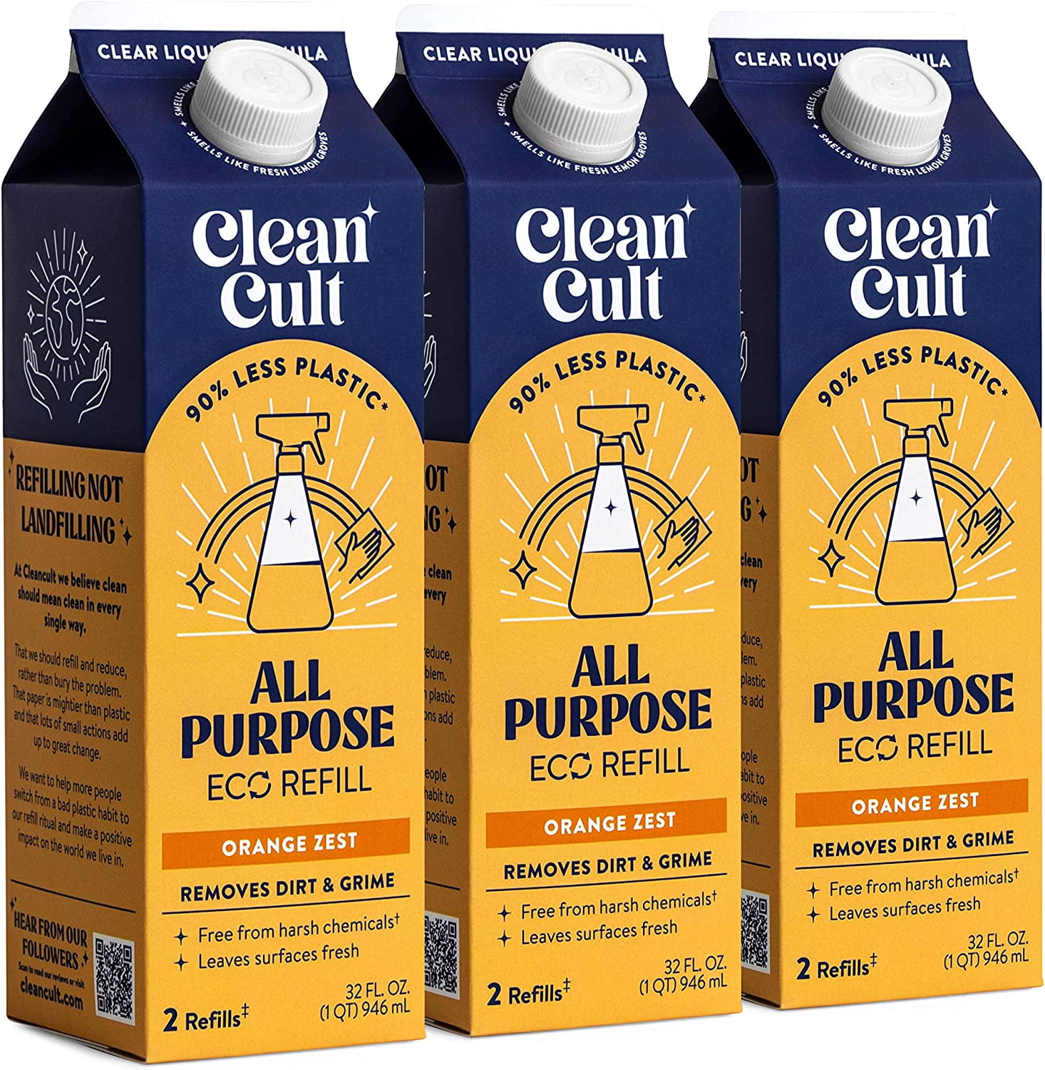 Cleancult All Purpose Cleaner Refill, Nature-Inspired Ingredients ...
