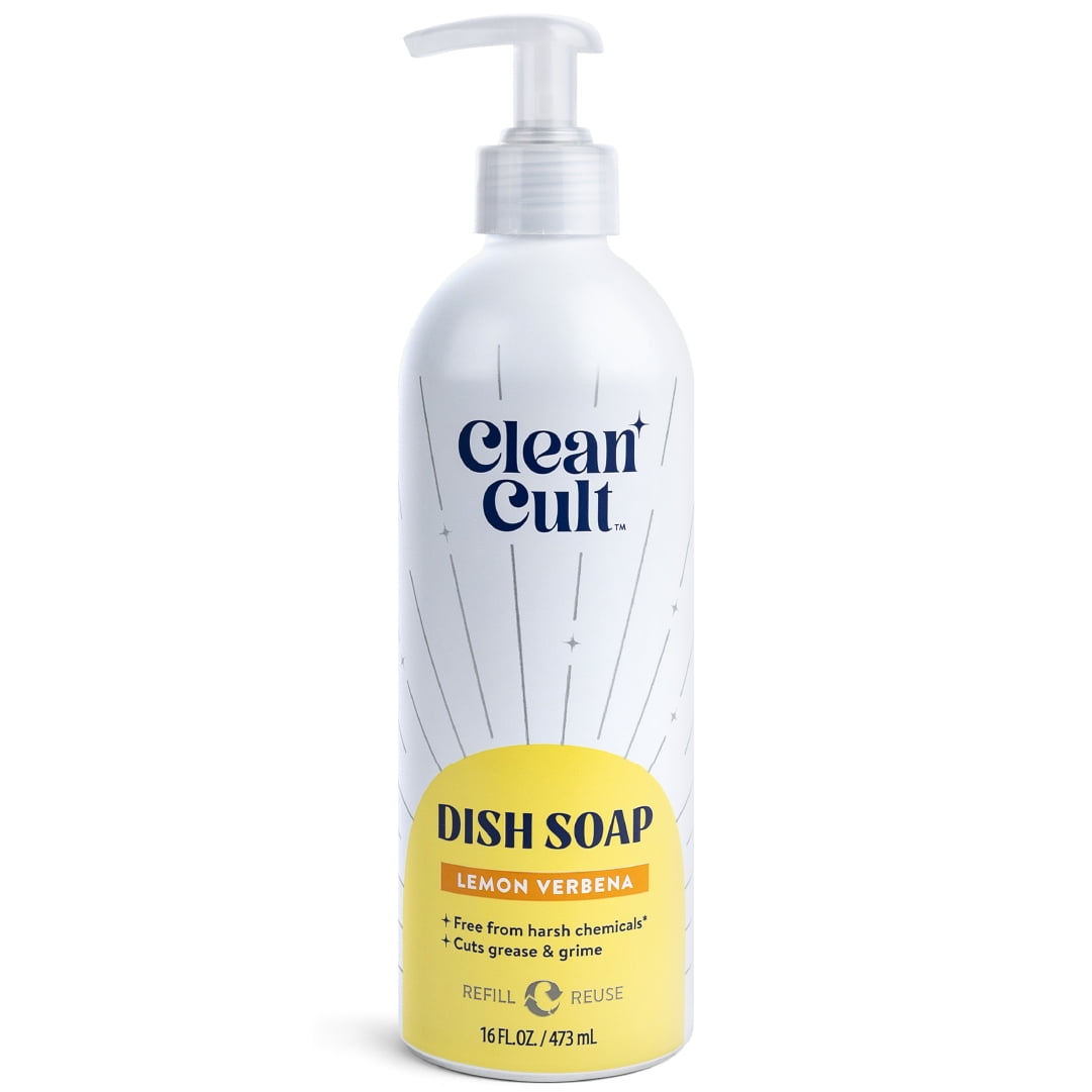 Cleancult Concentrate Refillable Beads Liquids Lemon Verbana Dish Soap ...