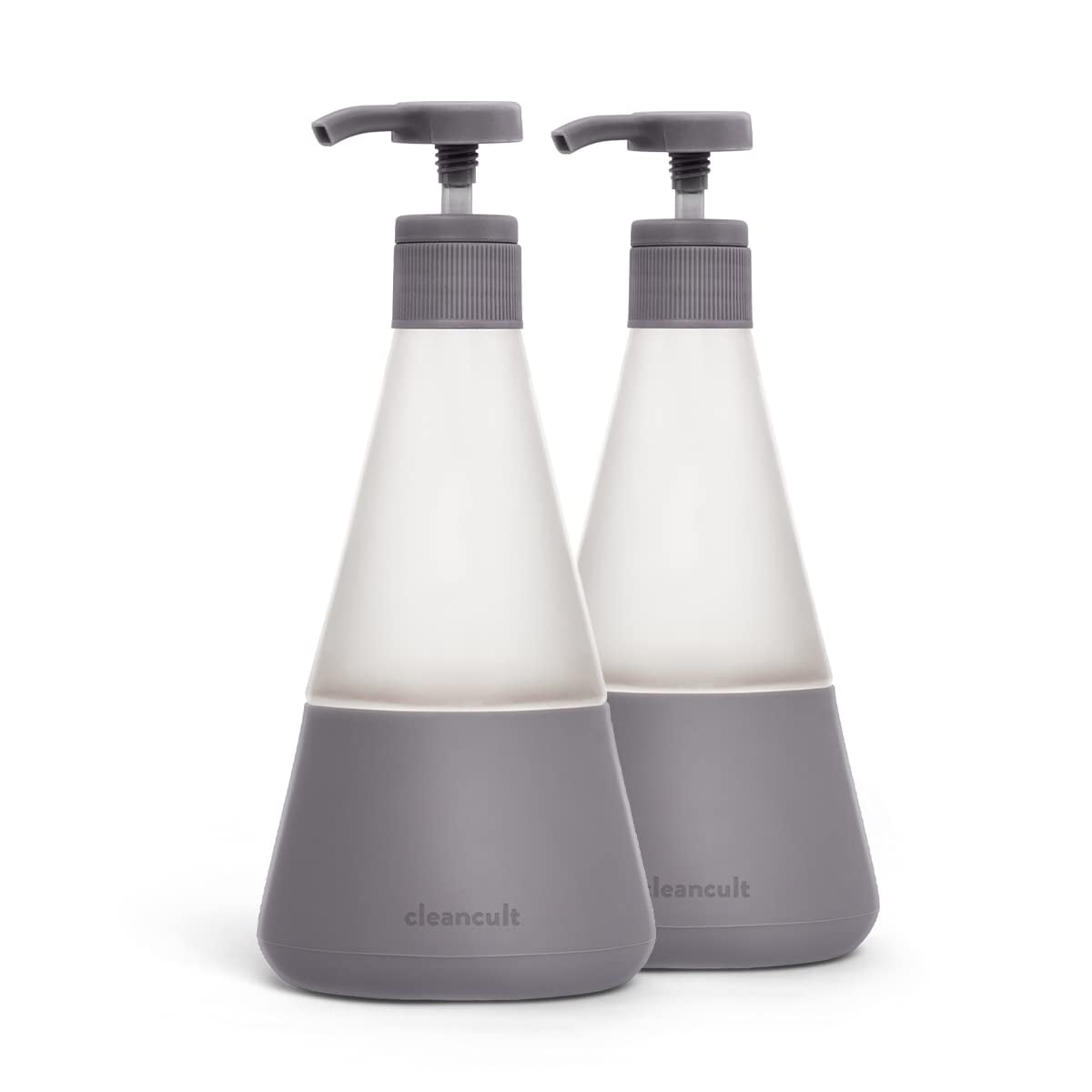 Cleancult Dish Soap Glass Dispenser, Shatter Resistant, Charcoal Gray ...