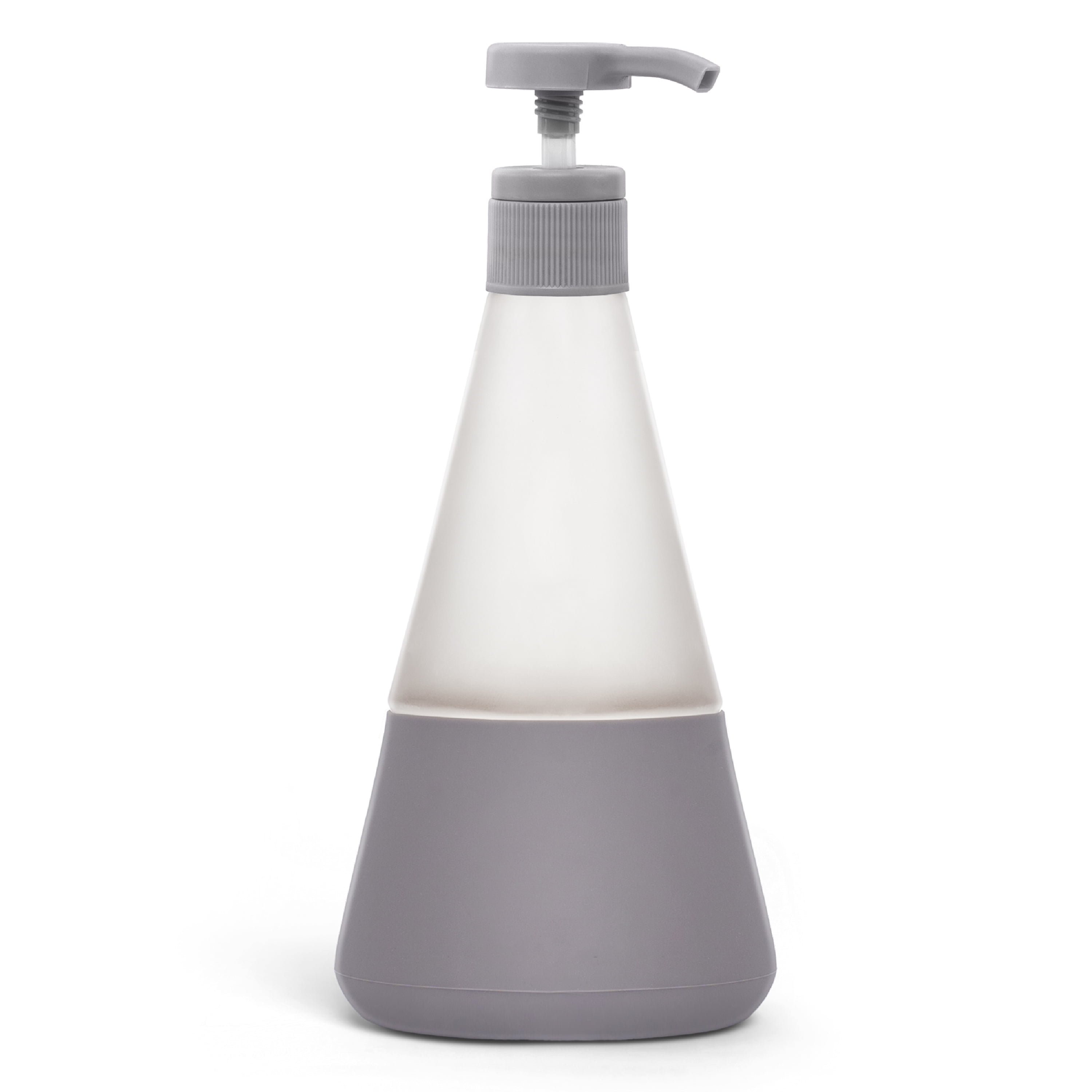 cleancult Refillable Glass Dish Soap Dispenser 15 oz Charcoal Gray ...