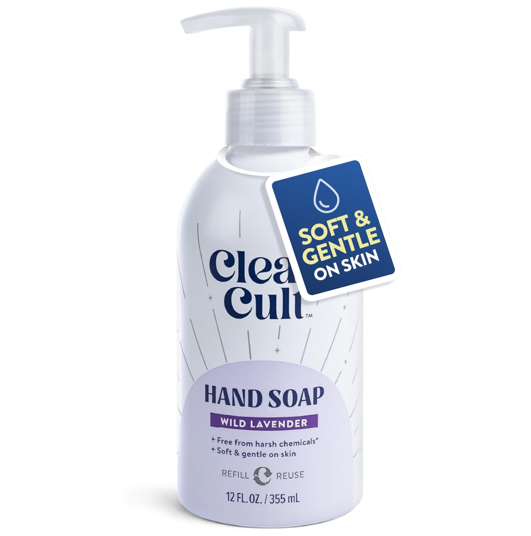 Cleancult - Wild Lavender - HYZ01 Moisturizing Liquid Hand Soap - Aluminum Bottle - Made with ...