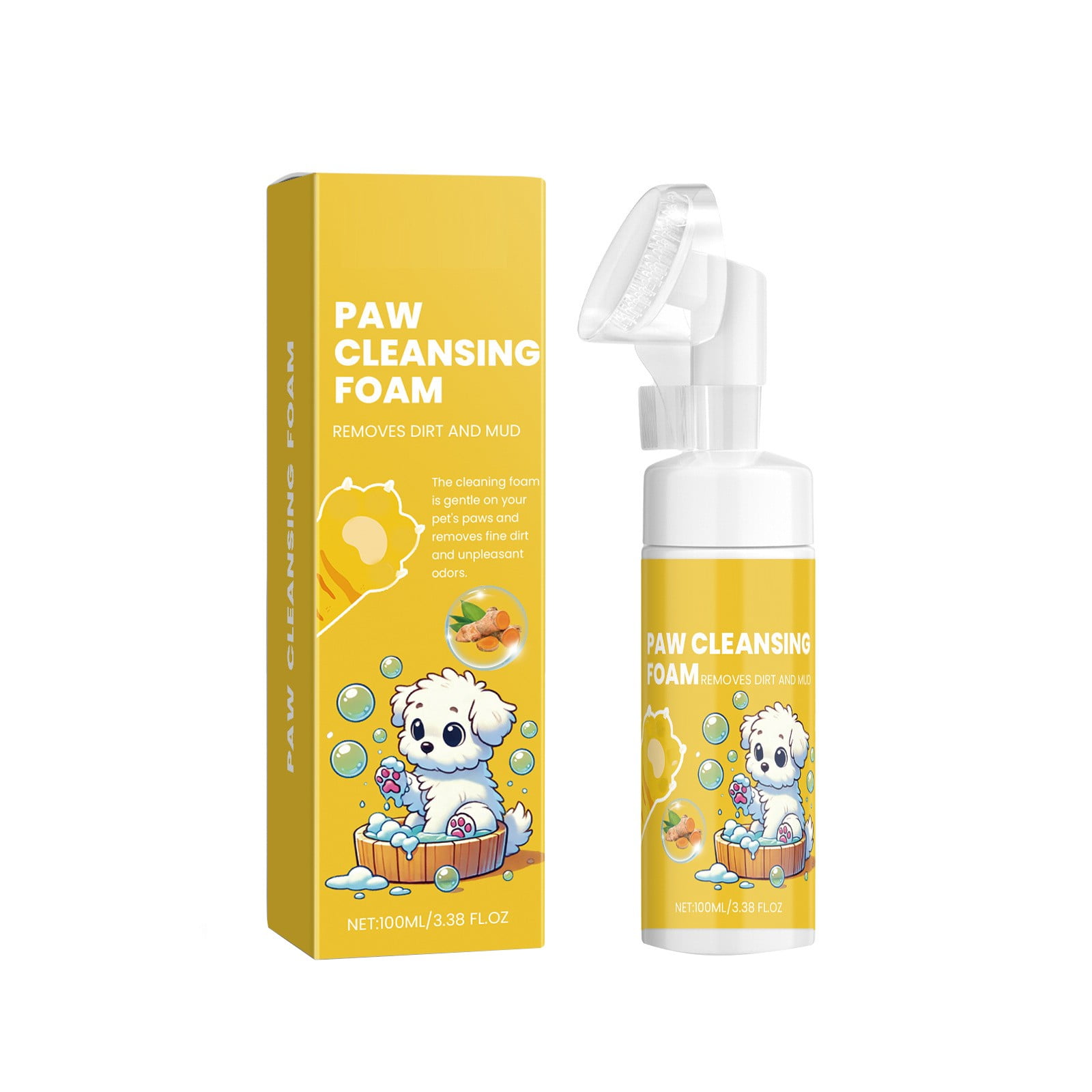 Cleaner Gentle Paw Cleansing Foam For Dogs Removes Dirt And Odor ...