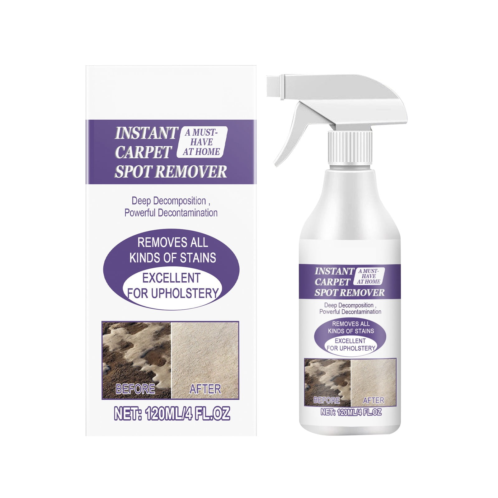 Cleaner Instant Carpet Spot Remover Spray Powerful Stain Removal For ...