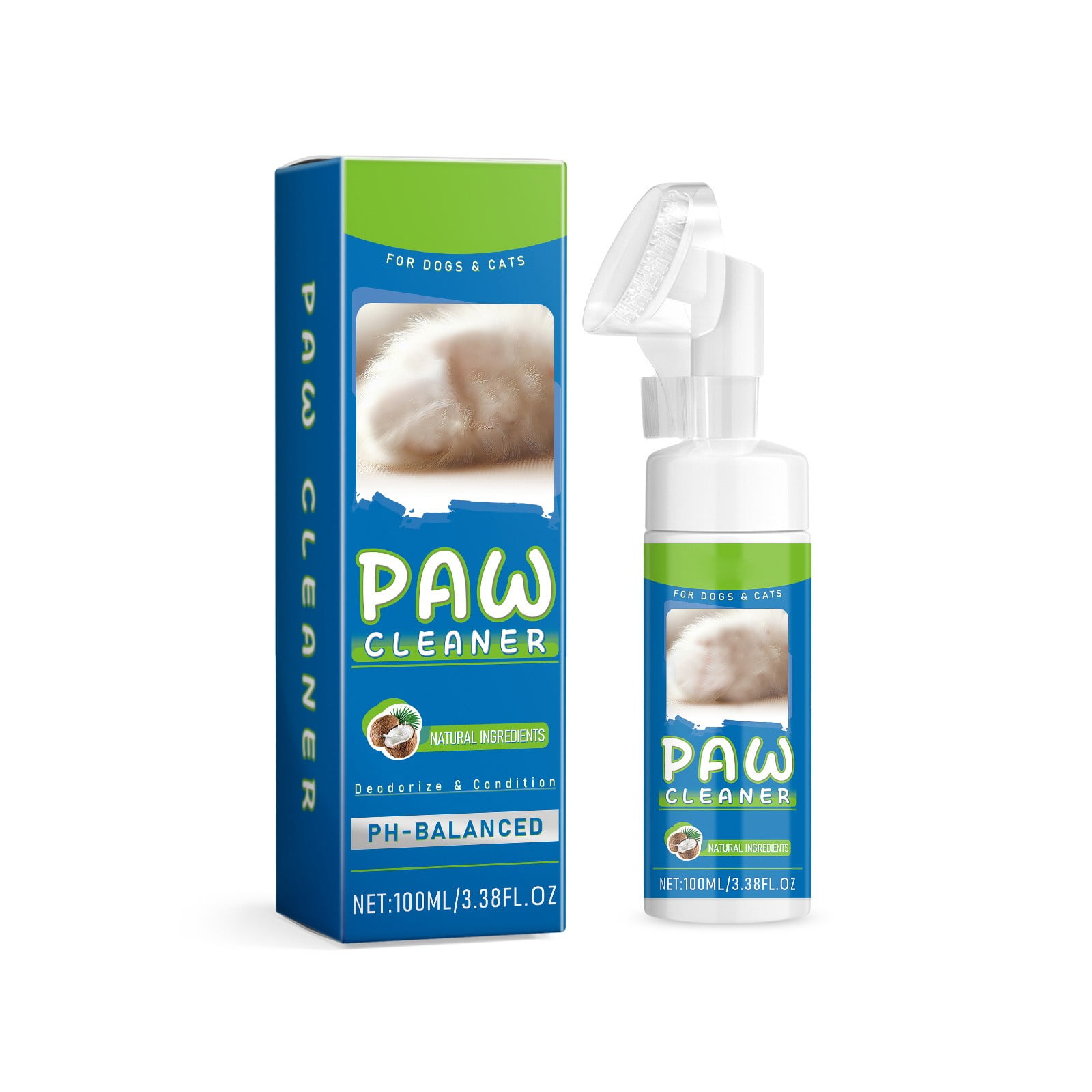Cleaner Pet Paw Cleaner Foam For Dogs & Cats Natural Ingredients, Ph ...
