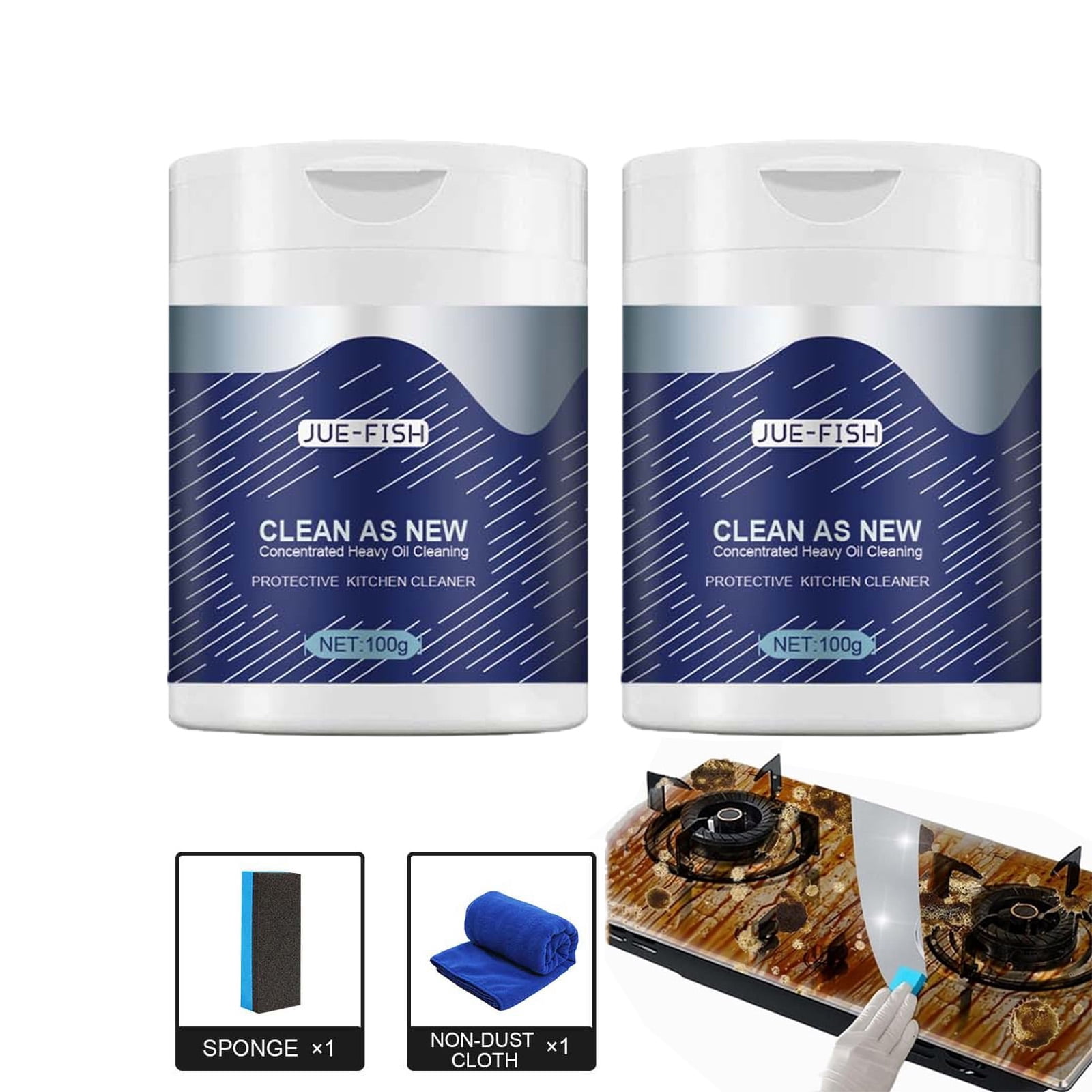 M Chef Kitchen Cleaner Powder, Heavy Duty Degreaser, Protective Kitchen ...