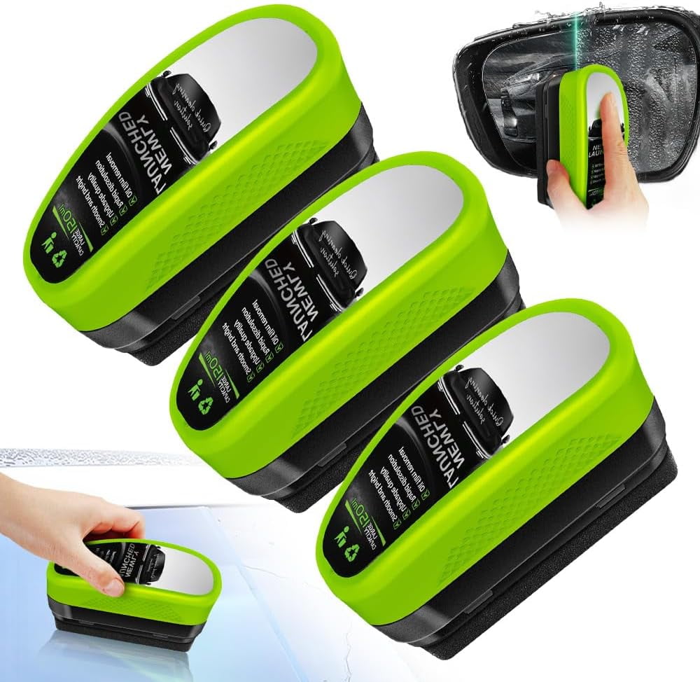 Cleaner Vision Glass Cleaner, Automotive Oil Film Cleaning Brush, Glass ...