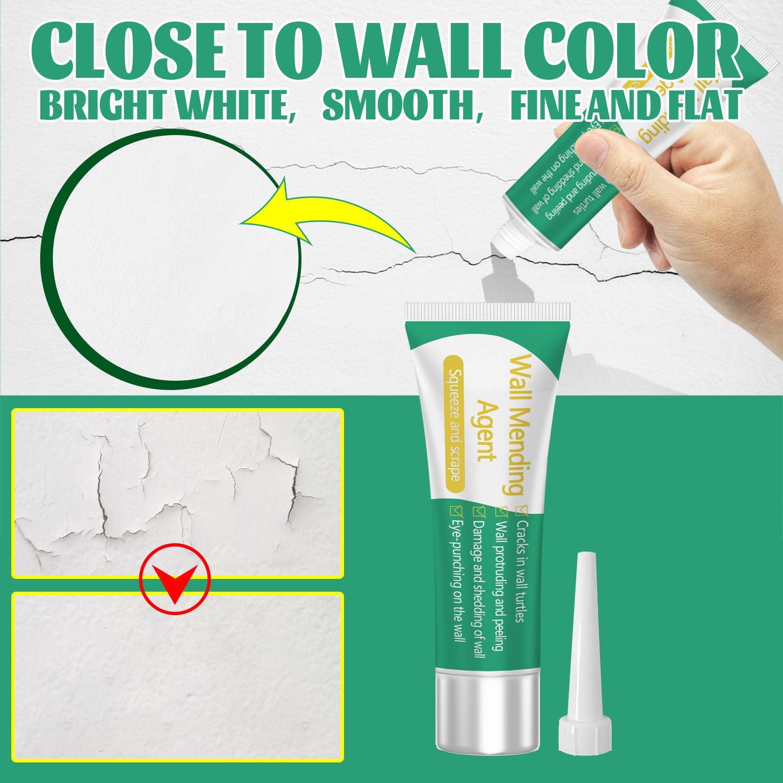 Cleaner Wall Mending Agent Wall Repair Cream Wall Crack Nail Repair ...