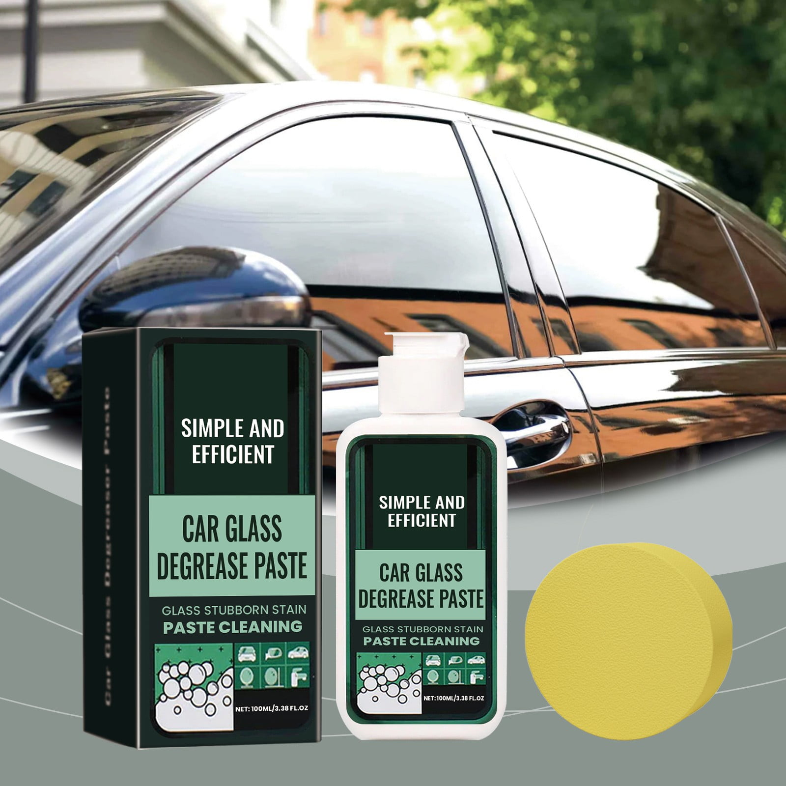 Cleaner for car interior Car Glass Degreasing Paste Windshield Cleaning ...