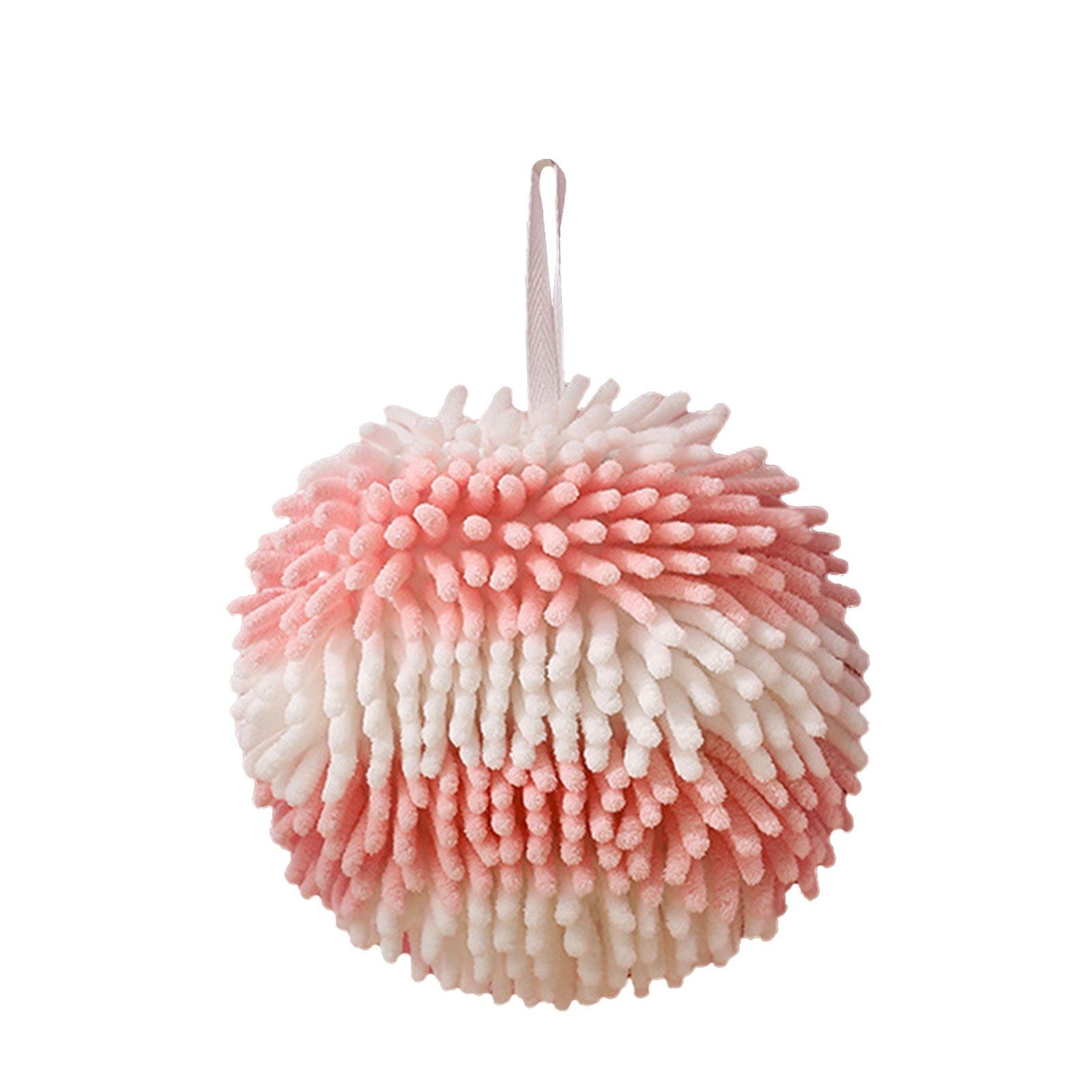 Cleaning Ball ,Striped Pattern Hand Washing Ball Pink A,Chenille Hand ...