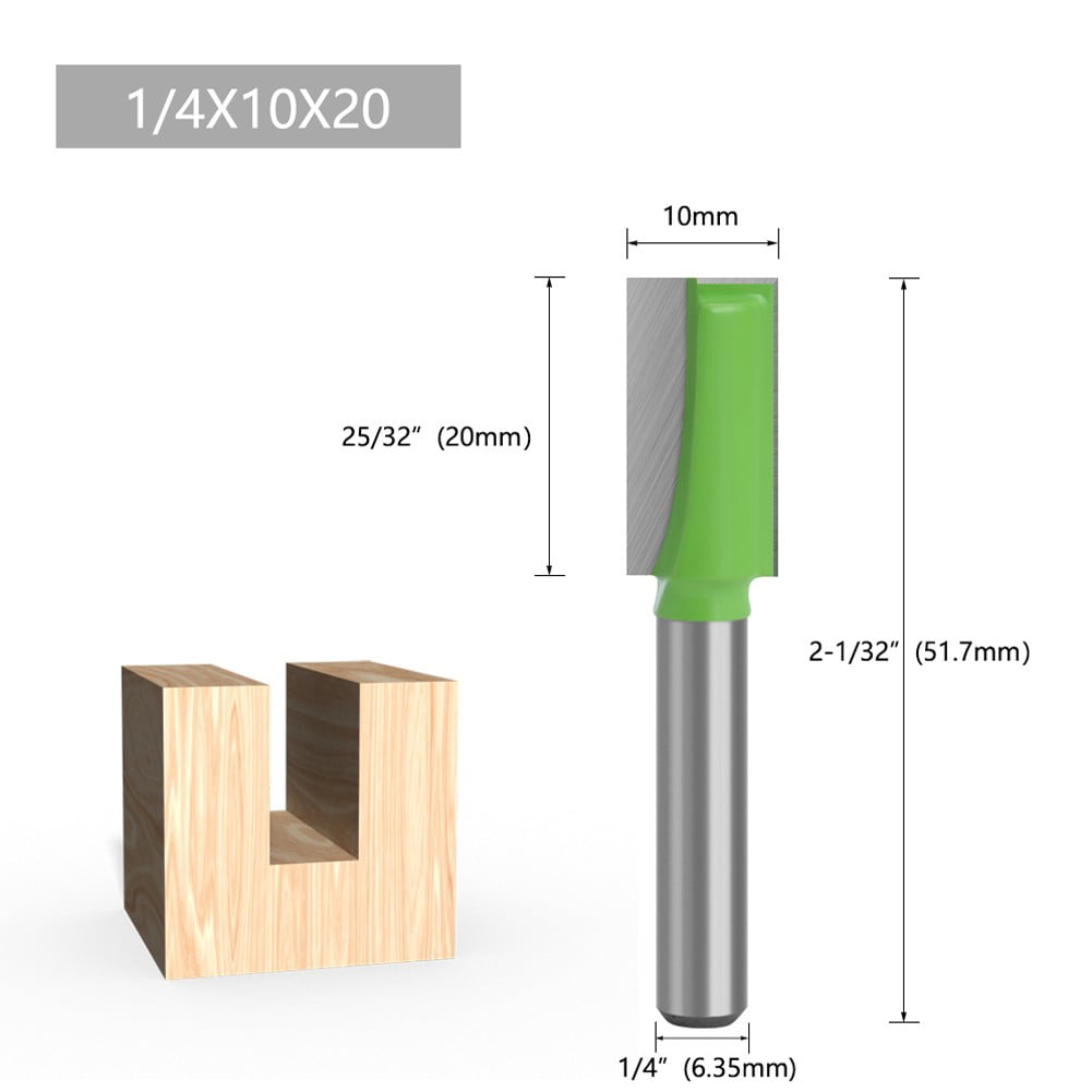Cleaning Bottom Router Bit 6.35mm Shank Milling Cutter Engraving ...