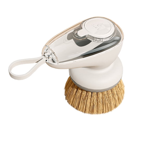 Cleaning Brush 2 Ergonomic Large Dish Scrubber with Built-In Soap ...