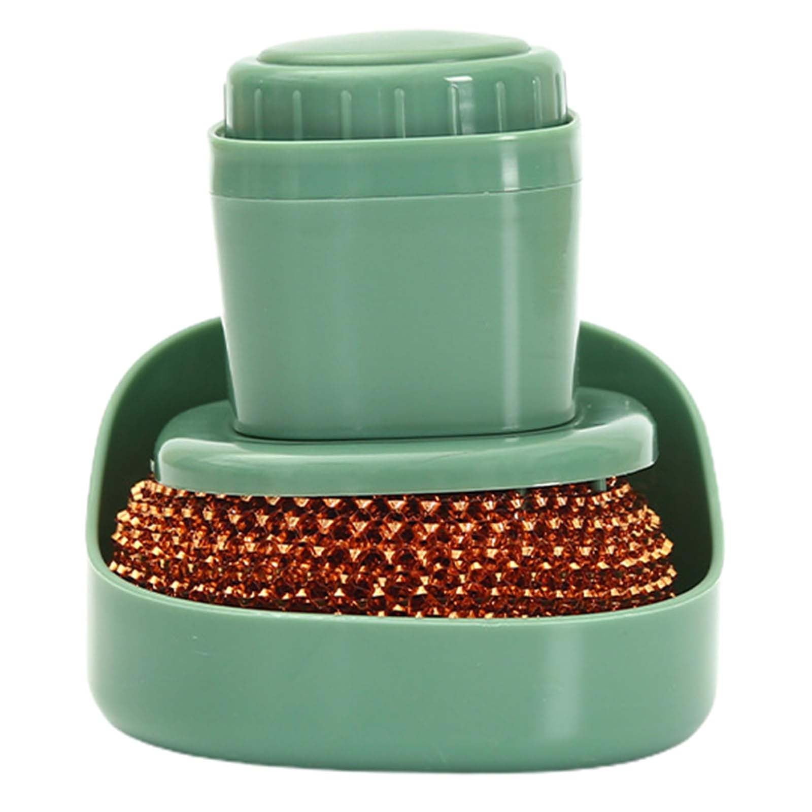 Cleaning Brush Kitchen Dish Scrubber Brush Soap Dispenser Cleaning ...