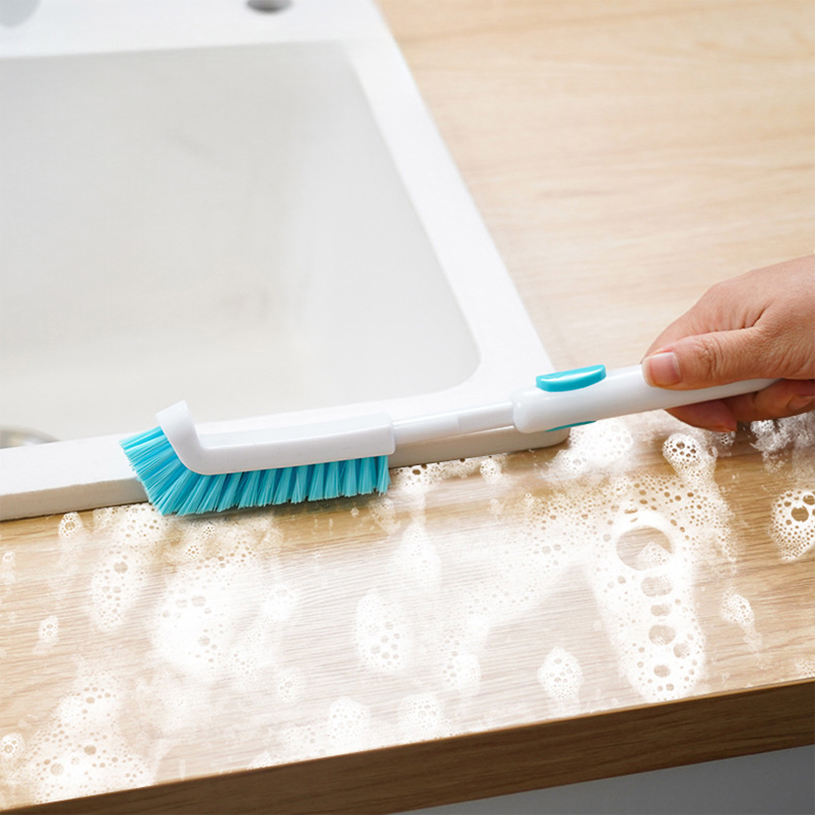 Cleaning Brush, Long Handle Bottle Brush with Angled Head, Stretchable ...