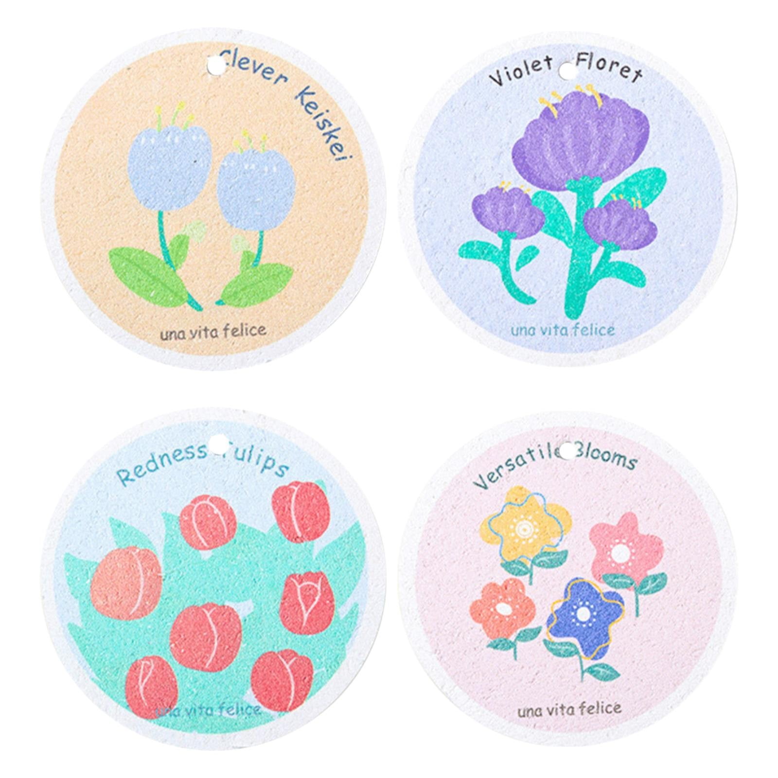 Cleaning Brush, Ongmies Wood Pulp Cotton Dishwashing Kitchen ...