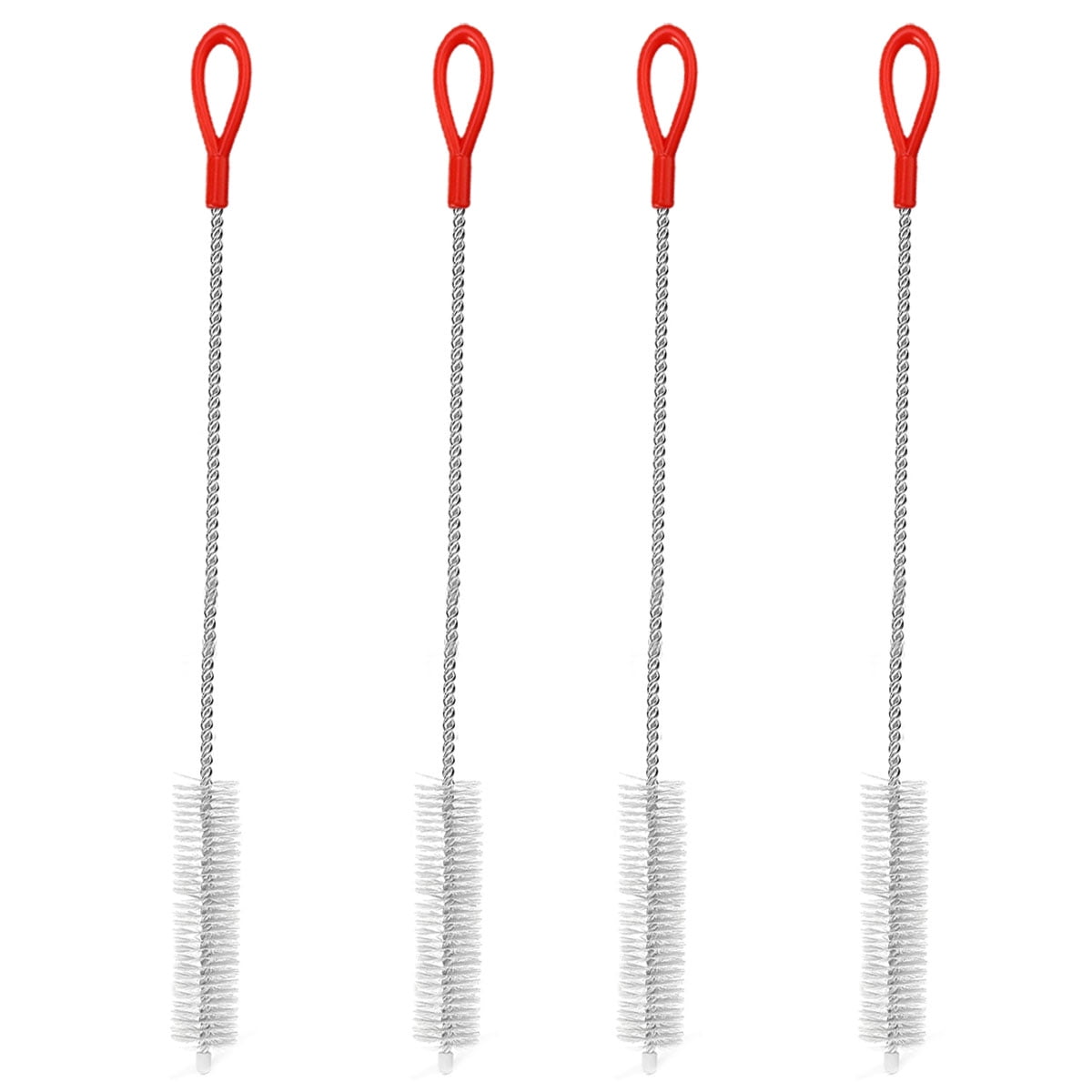 Cleaning brush Set of 4-extra long straw cleaner for metal and plastic ...