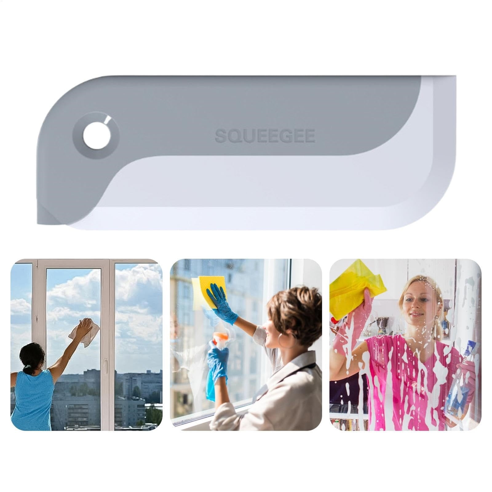 Cleaning BrushSqueegee Bathroom Squeegee Window Scraper For Ergonomic ...