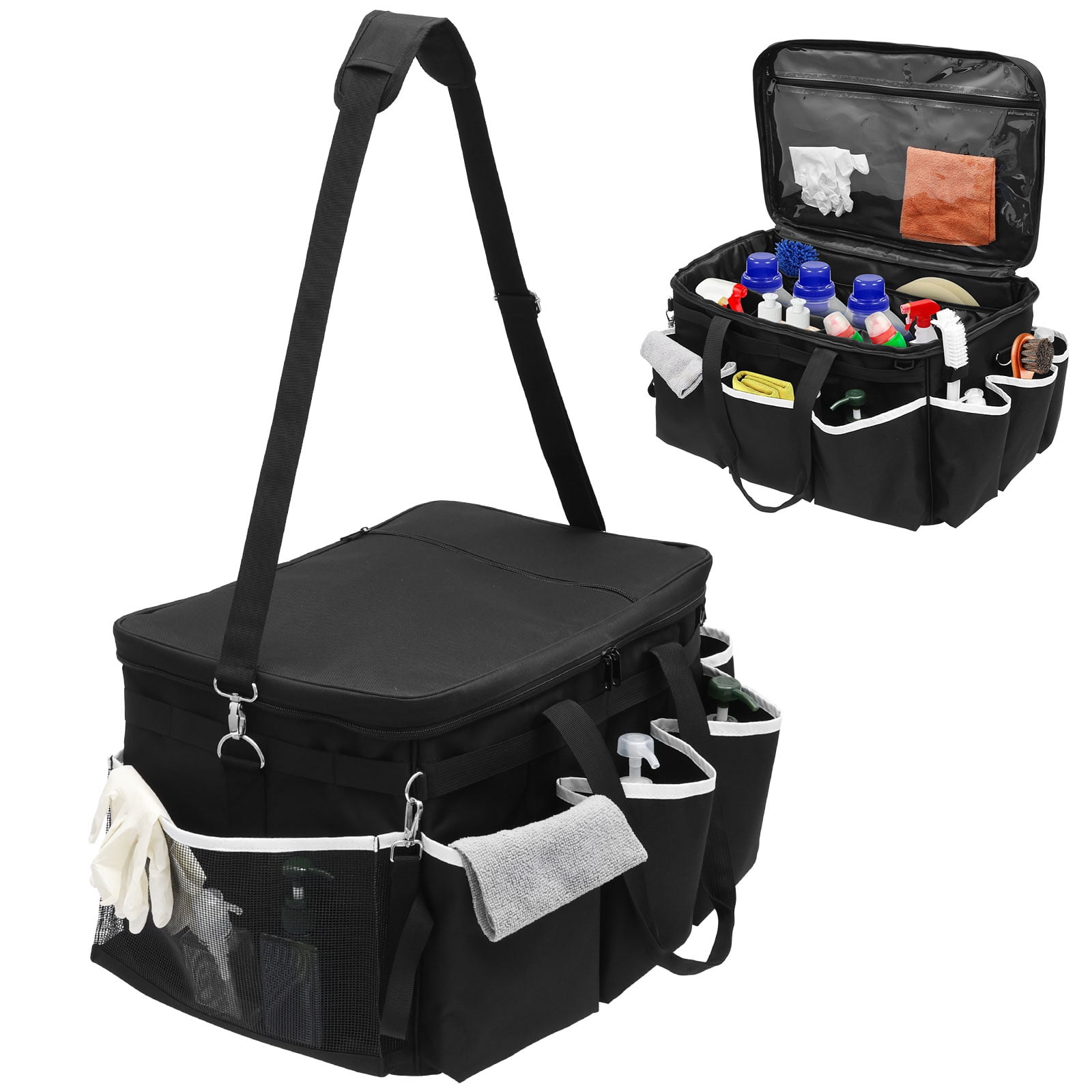 Cleaning Caddy Bag, Detailing Bag Car Organizer Caddy with Multi ...