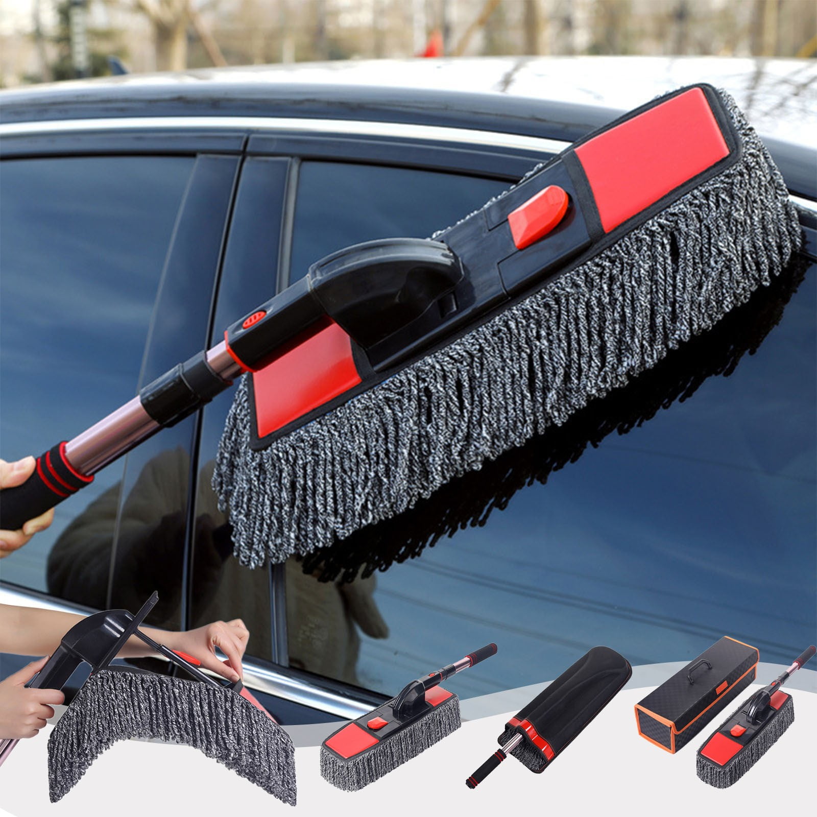 Cleaning Car Brushes, Dirt Removal Brushes, Soft Bristled Tools, Ergonomic Grip, Compact Design ...