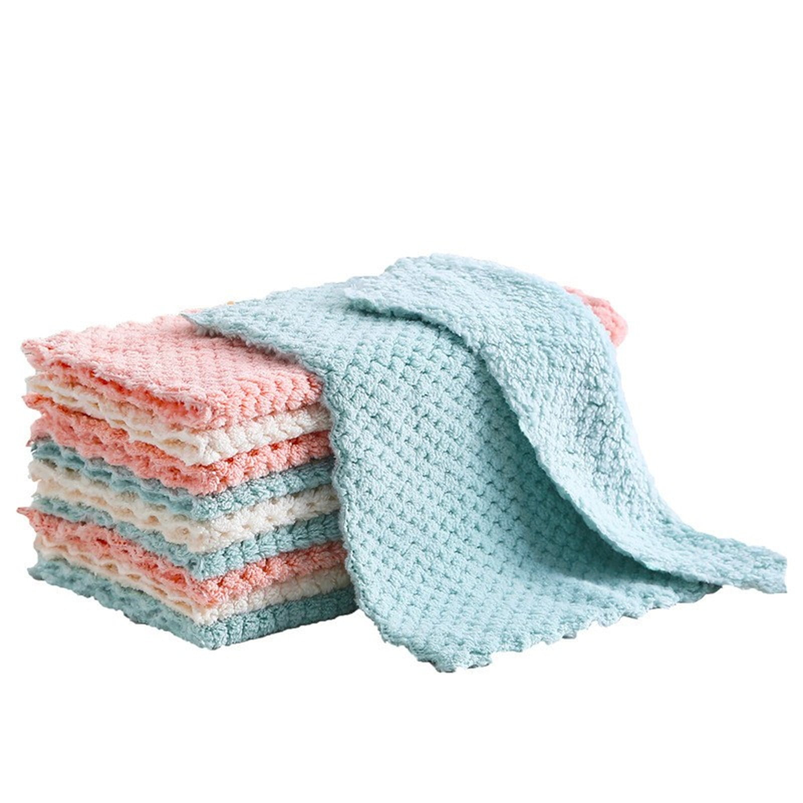 Cleaning Cloth Lint Free Cleaning Solid Color Dishes for Cleaning Super ...
