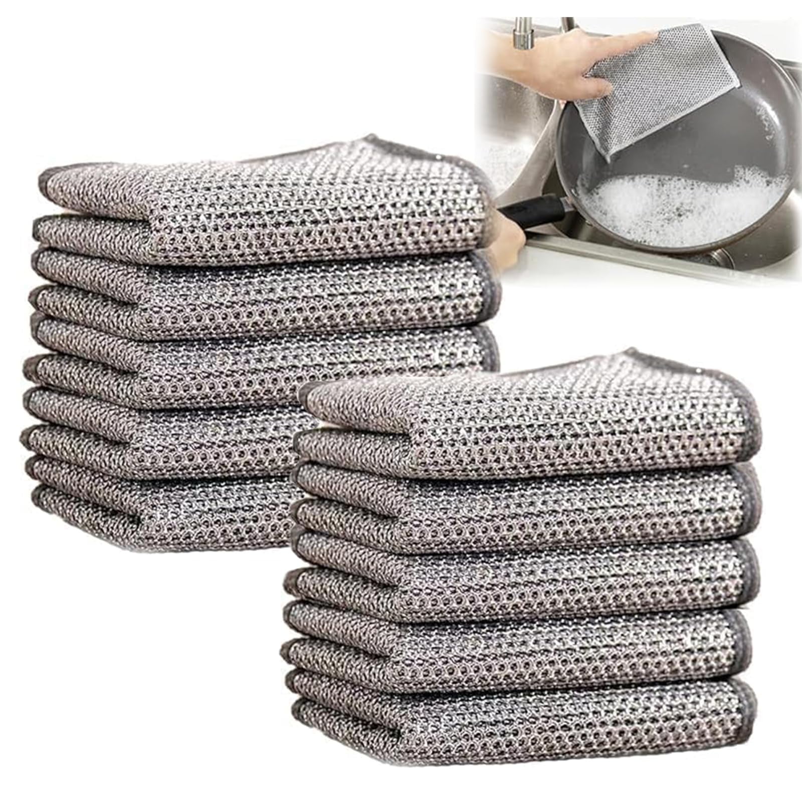 Cleaning Cloths, Multipurpose Wire Miracle Cleaning Cloths ...