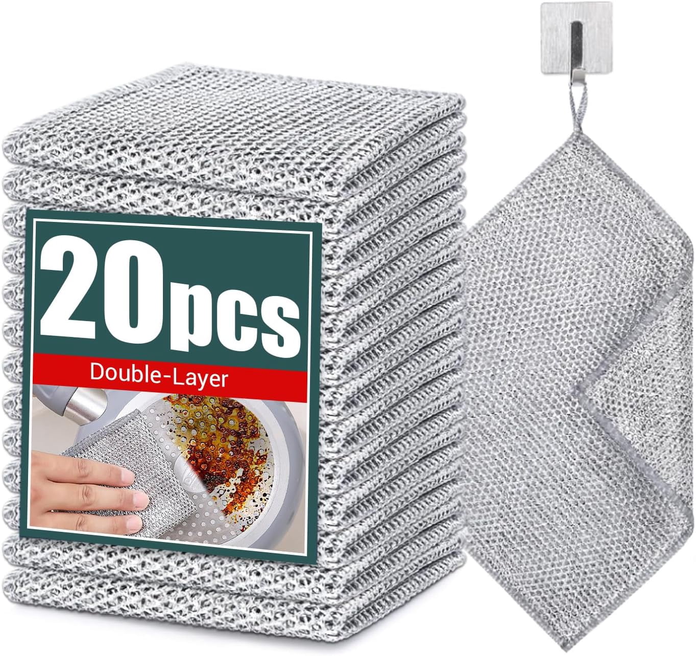 Cleaning Cloths, Multipurpose Wire Miracle Cleaning Cloths ...