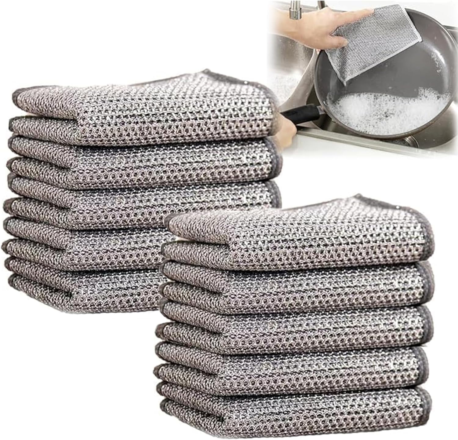 Cleaning Cloths, Multipurpose Wire Miracle Cleaning Cloths ...