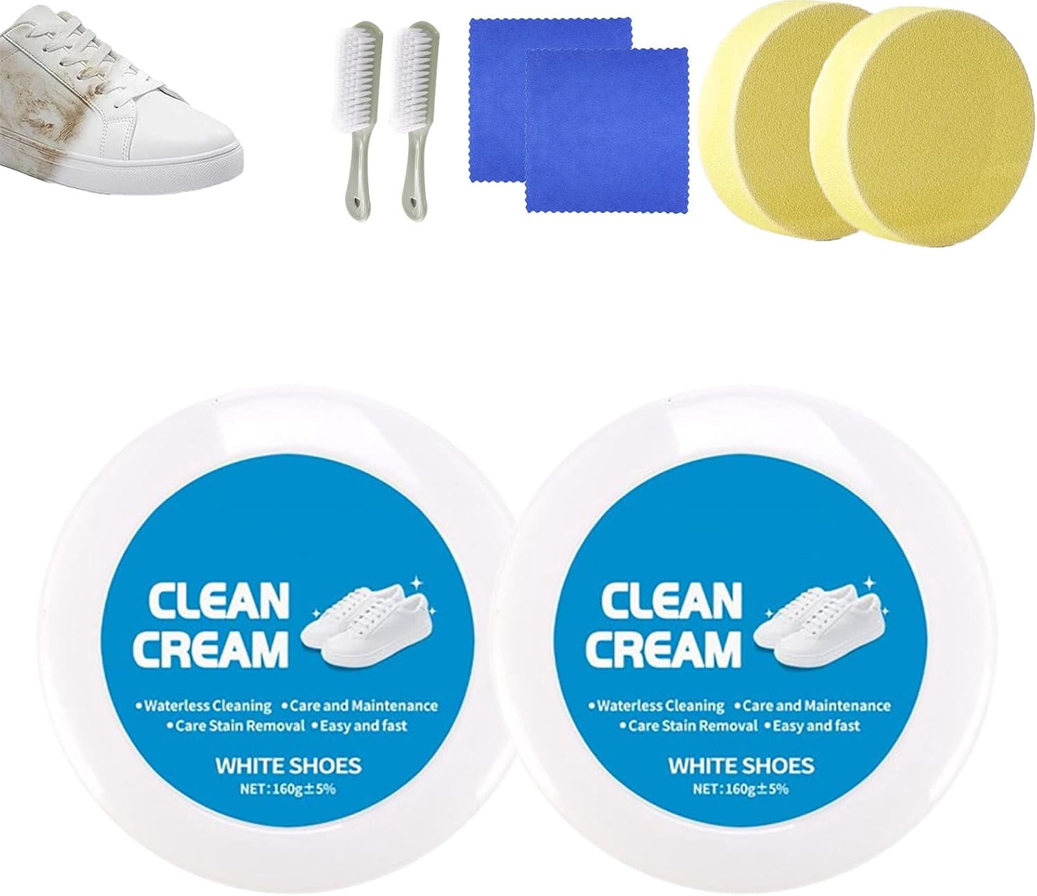 Cleaning Cream White Shoe Cleaner, White Shoe Cleaner Cream, Versatile ...