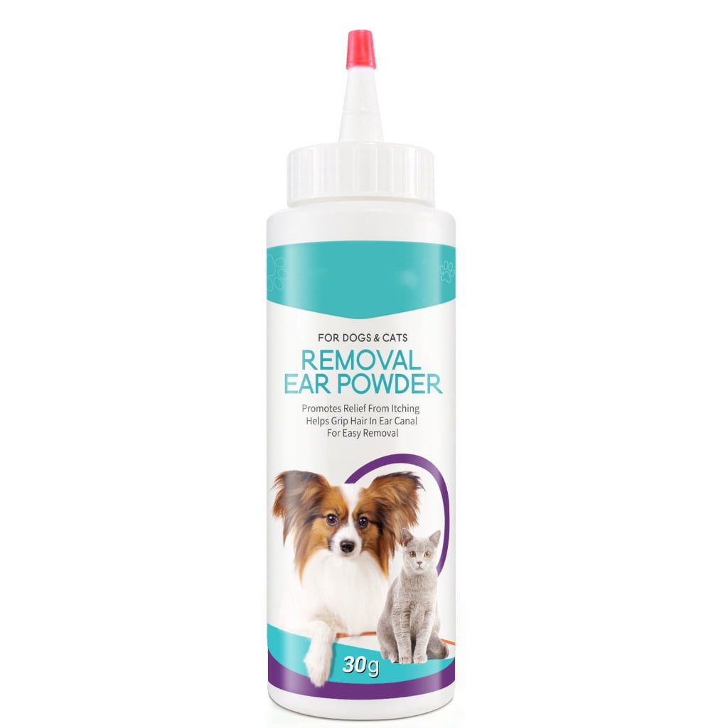 Cleaning Ear Hair with Our Pet Ear Cleaning Powder Gentle Non ...