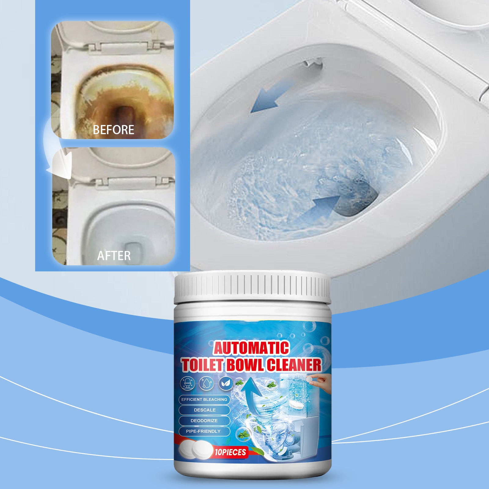 Cleaning Effervescent Cleaning Tablets for Deodorizing, Descaling ...