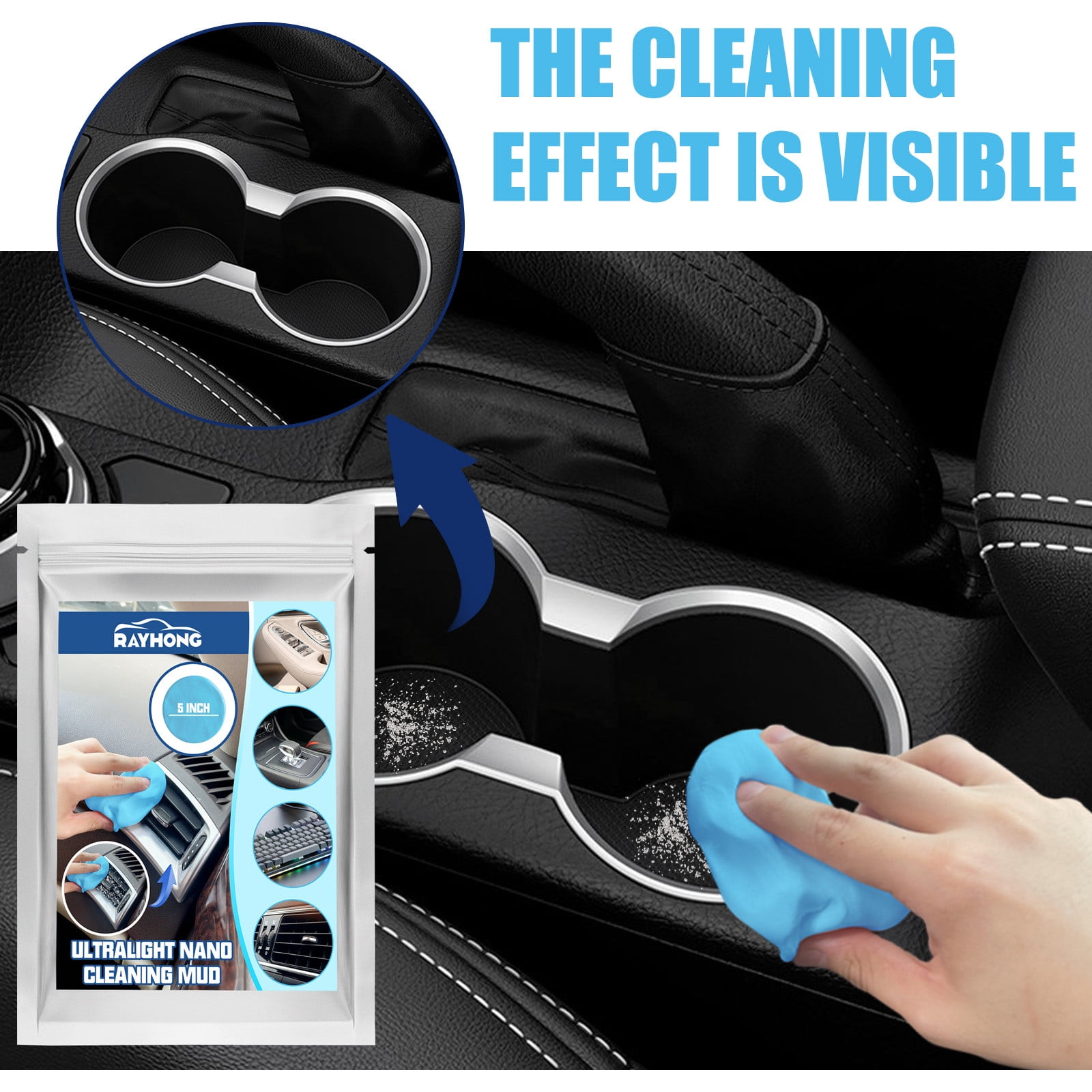 Cleaning Gel for Car, Detailing Car Vent Cleaner, Cleaning Putty Gel ...