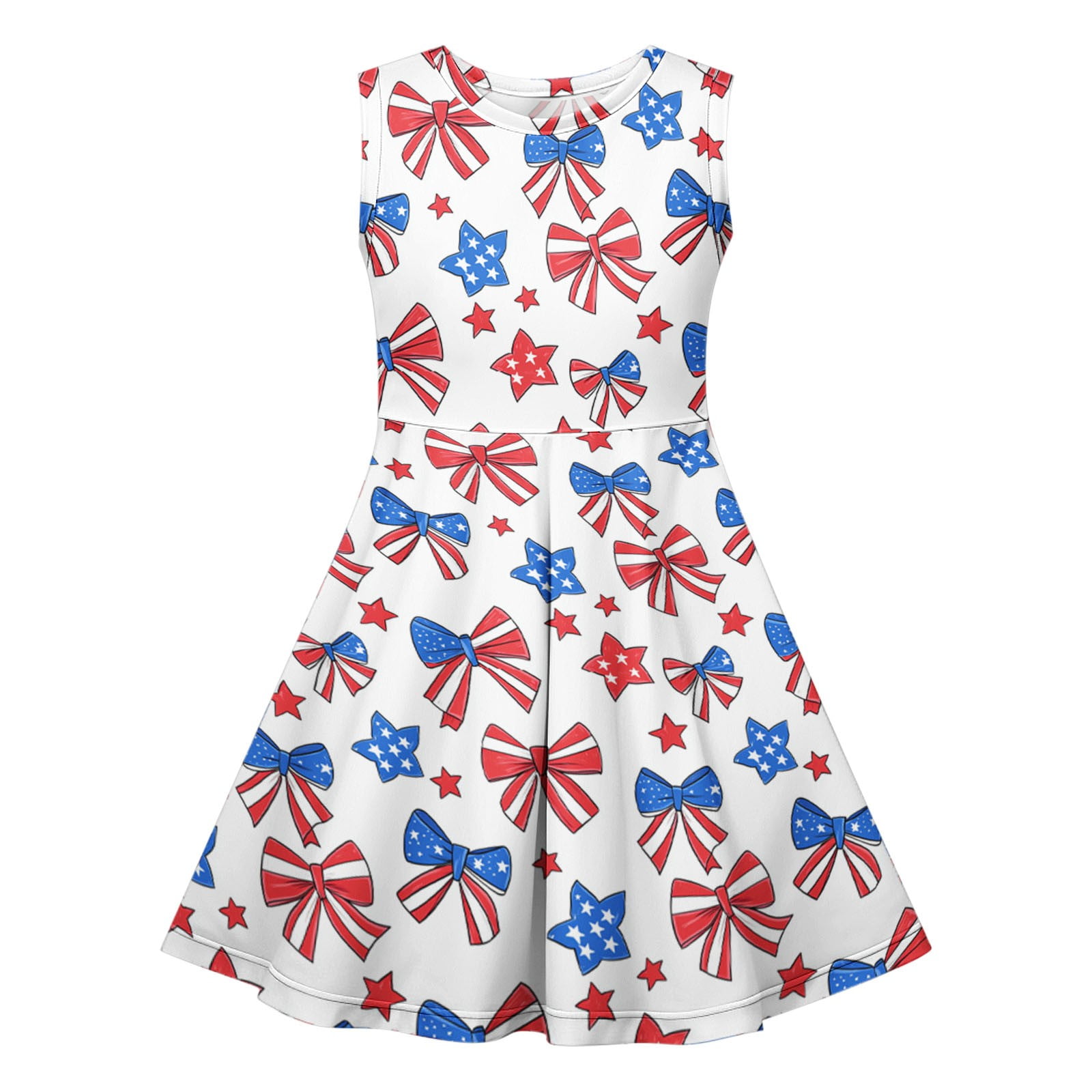 Cleaning Girl's Summer Sequin Print Dress Round Neck Sundress Mini Tank ...