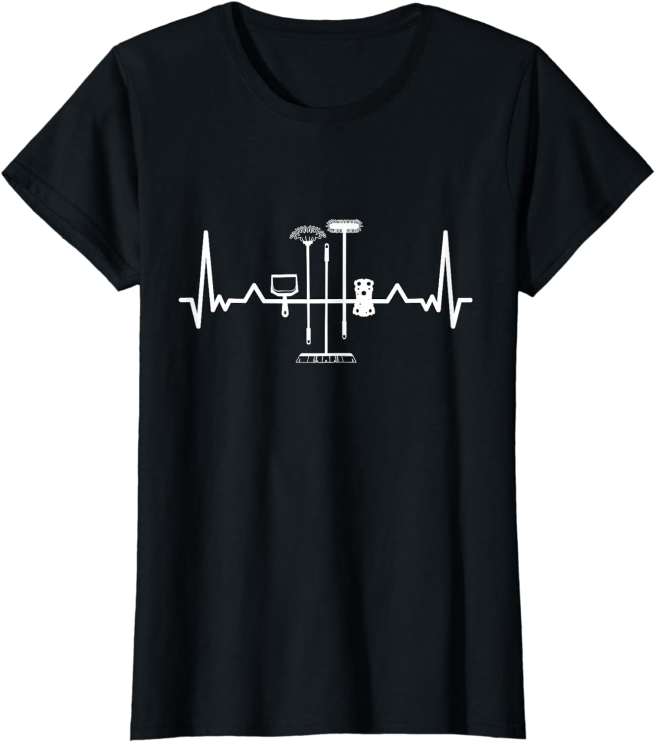 Cleaning Heartbeat Housekeeping Gift T-Shirt - Walmart.com