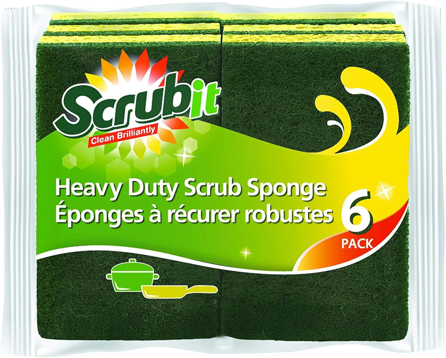 Cleaning Heavy Duty Scrub Sponge by Scrub-it - Scrubbing Sponges Use ...