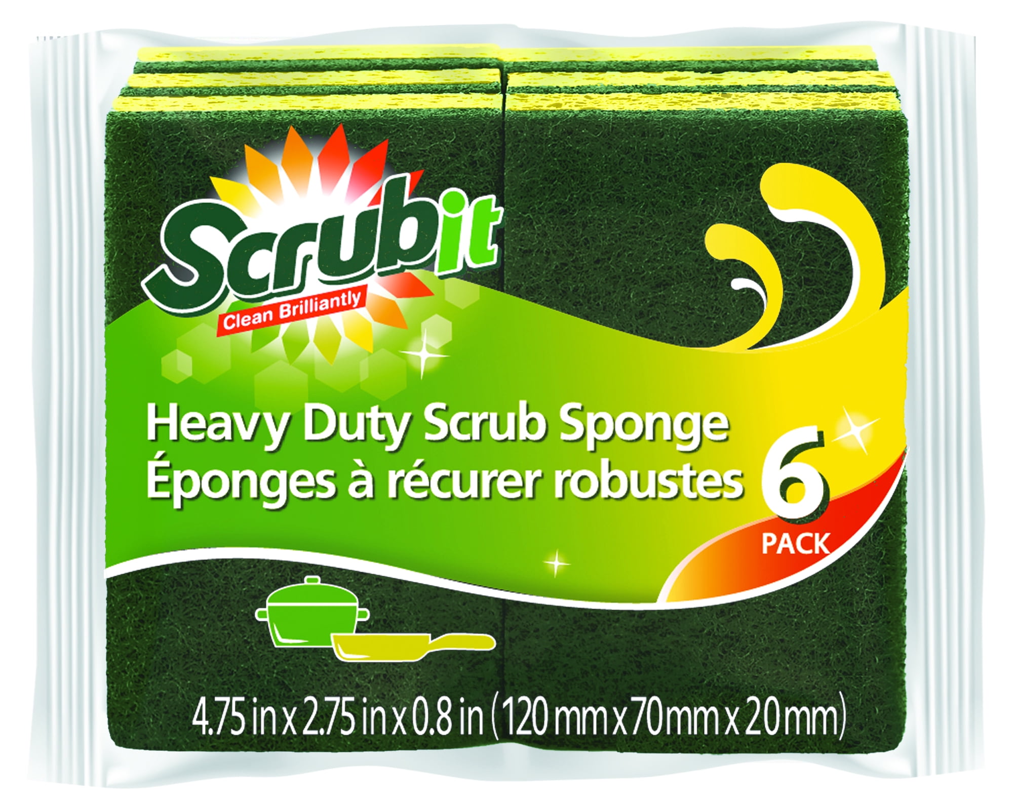 Cleaning Heavy Duty Scrub Sponge by Scrub-it - Scrubbing Sponges Use ...