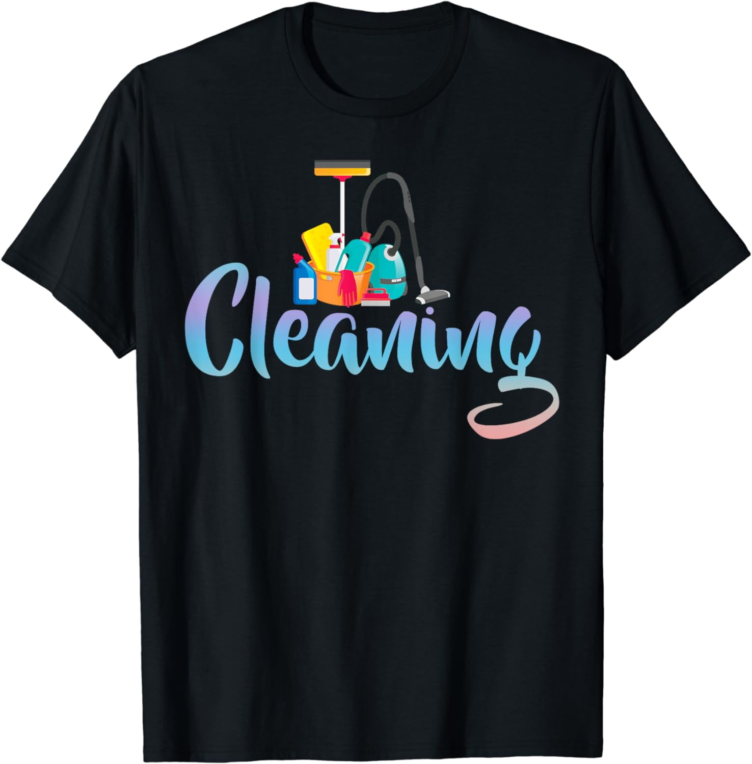 Cleaning Lover Fun Housekeeping Housekeeper Cleaner Graphic T-Shirt ...