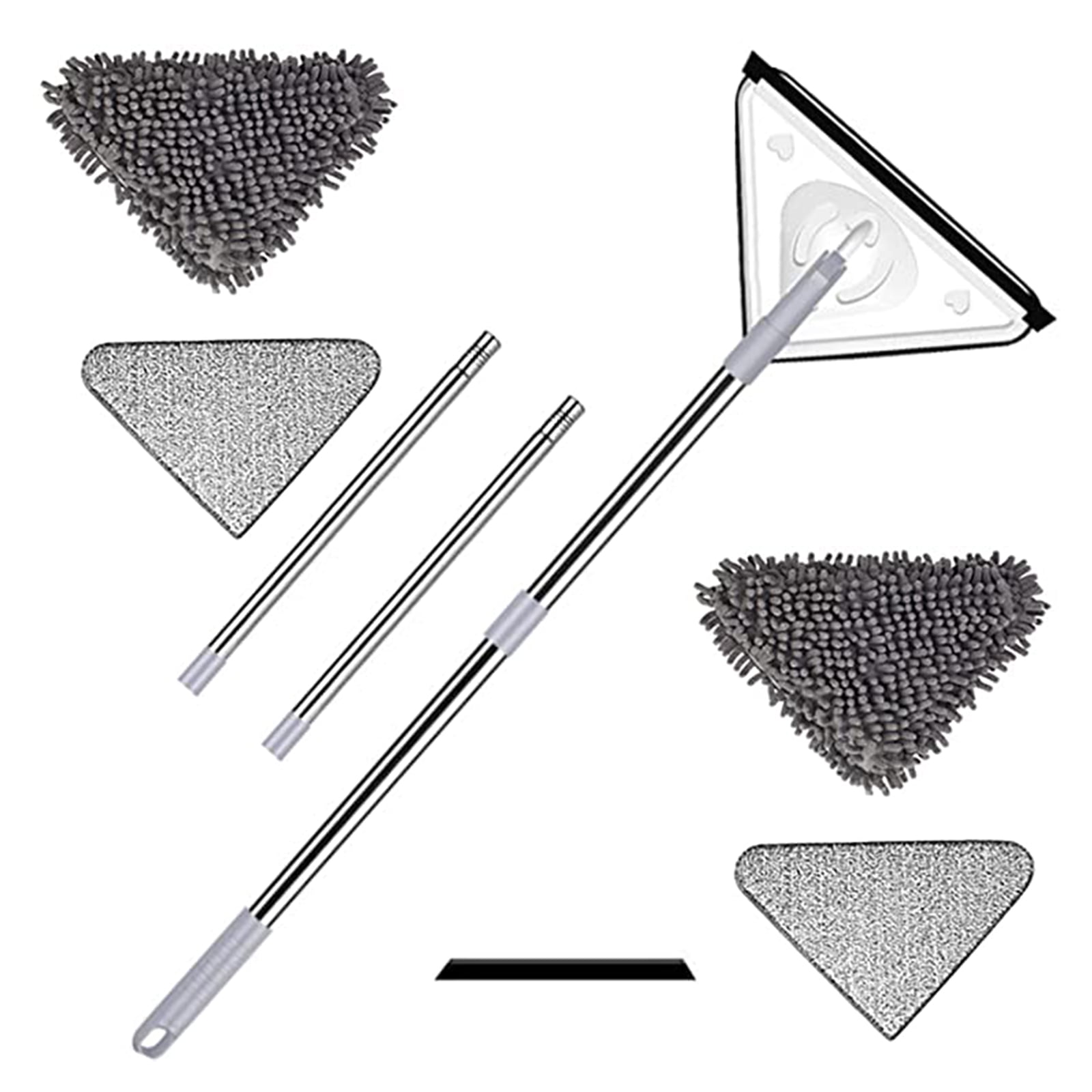 Cleaning Mop Triangle 360° Rotatable Retractable Triangle Clean Mop ...