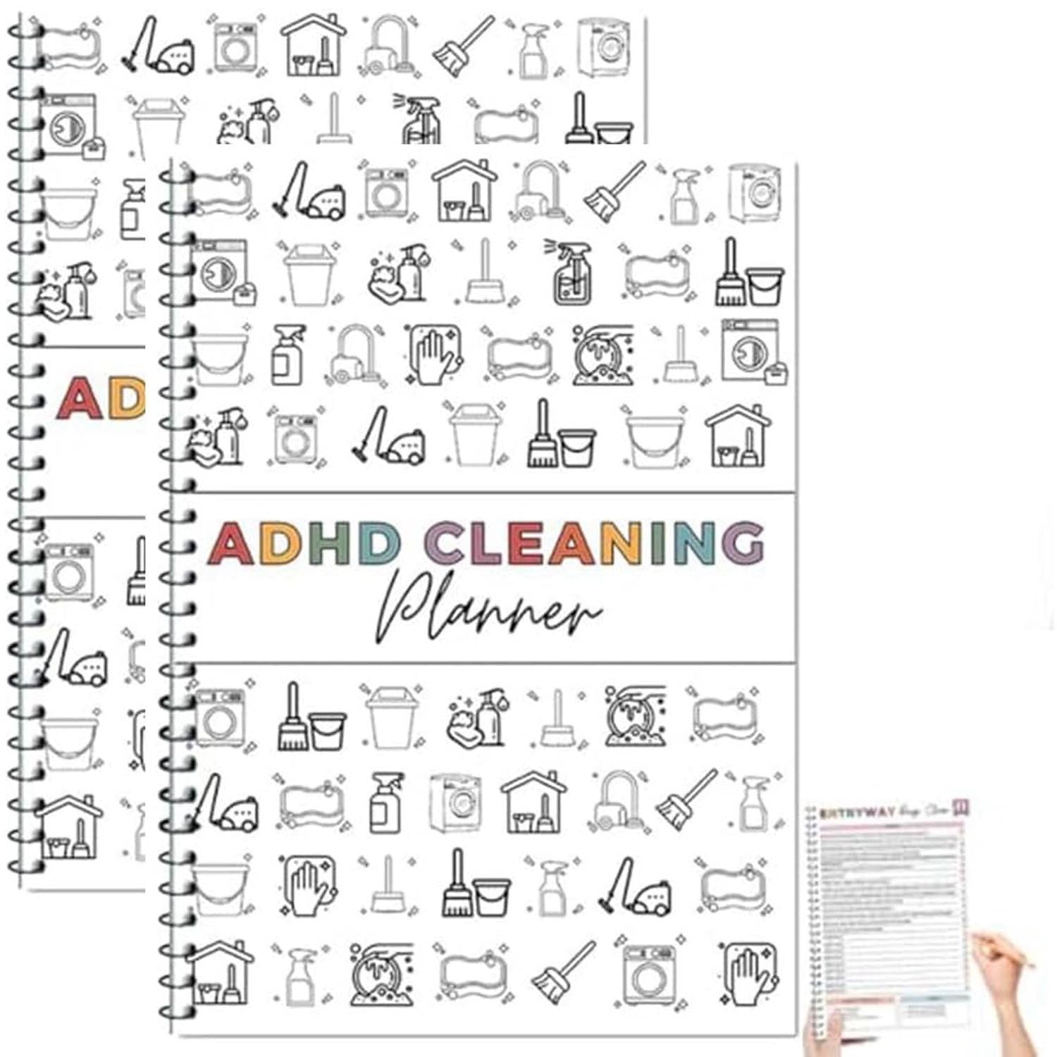Cleaning and Organizing Toolkit, Spring Cleaning Checklist Notebook, Editable Home Clean Plan ...