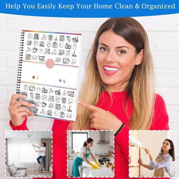 Cleaning Planner for Adults Women, Cleaning Schedule and Checklist ...