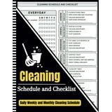 Cleaning Planner Notebook, Reusable Tear-Off Calendar with Checklists ...