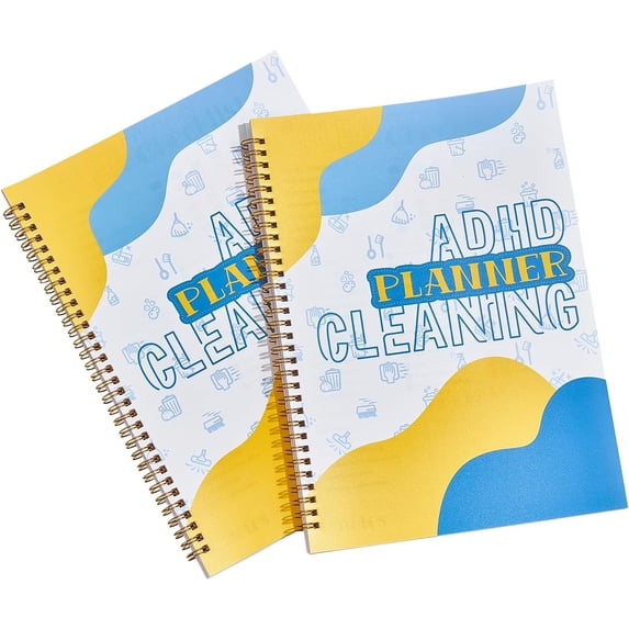 Cleaning Planner for Adults Women A4, 2 Pack Weekly and Monthly ...