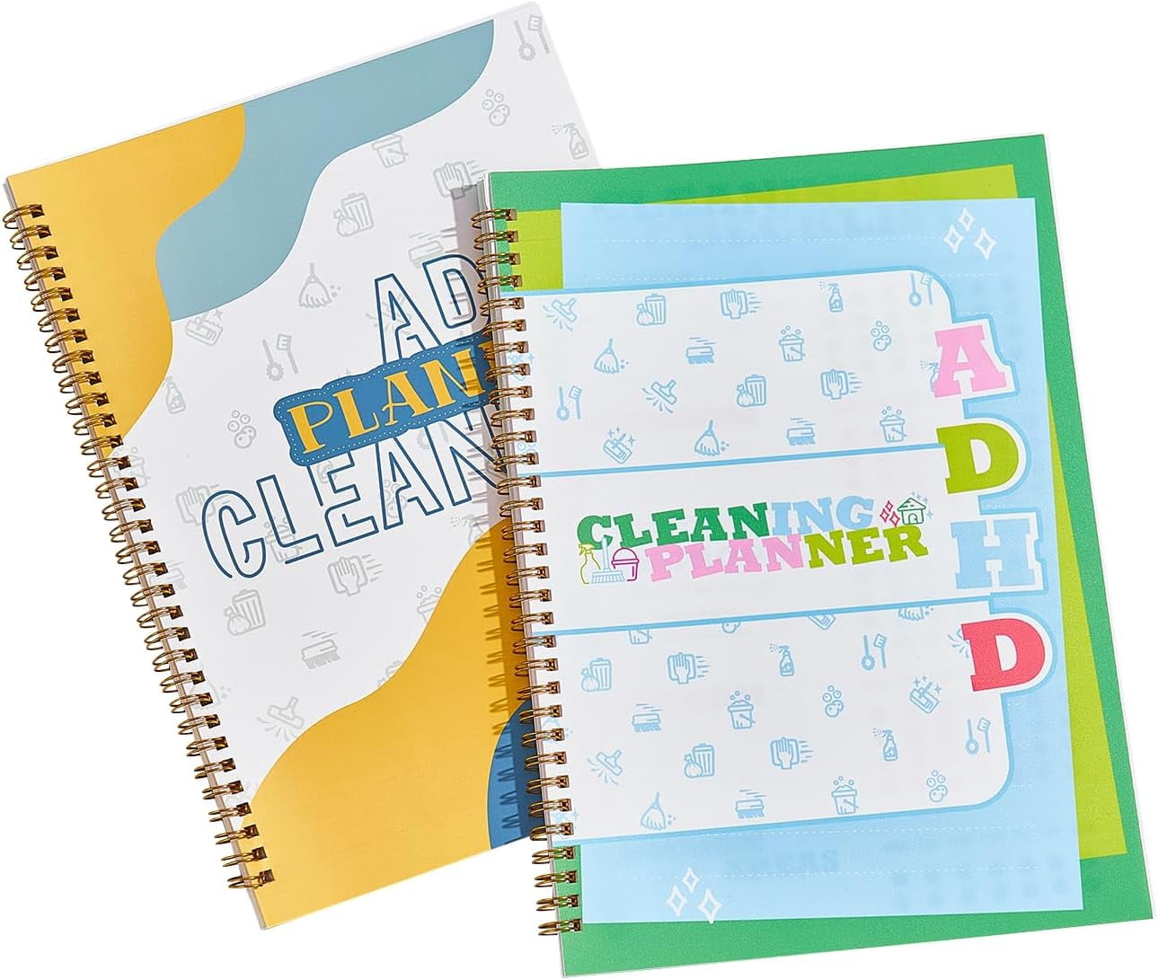 Cleaning Planner for Adults Women A4, 2 Pack Weekly and Monthly ...