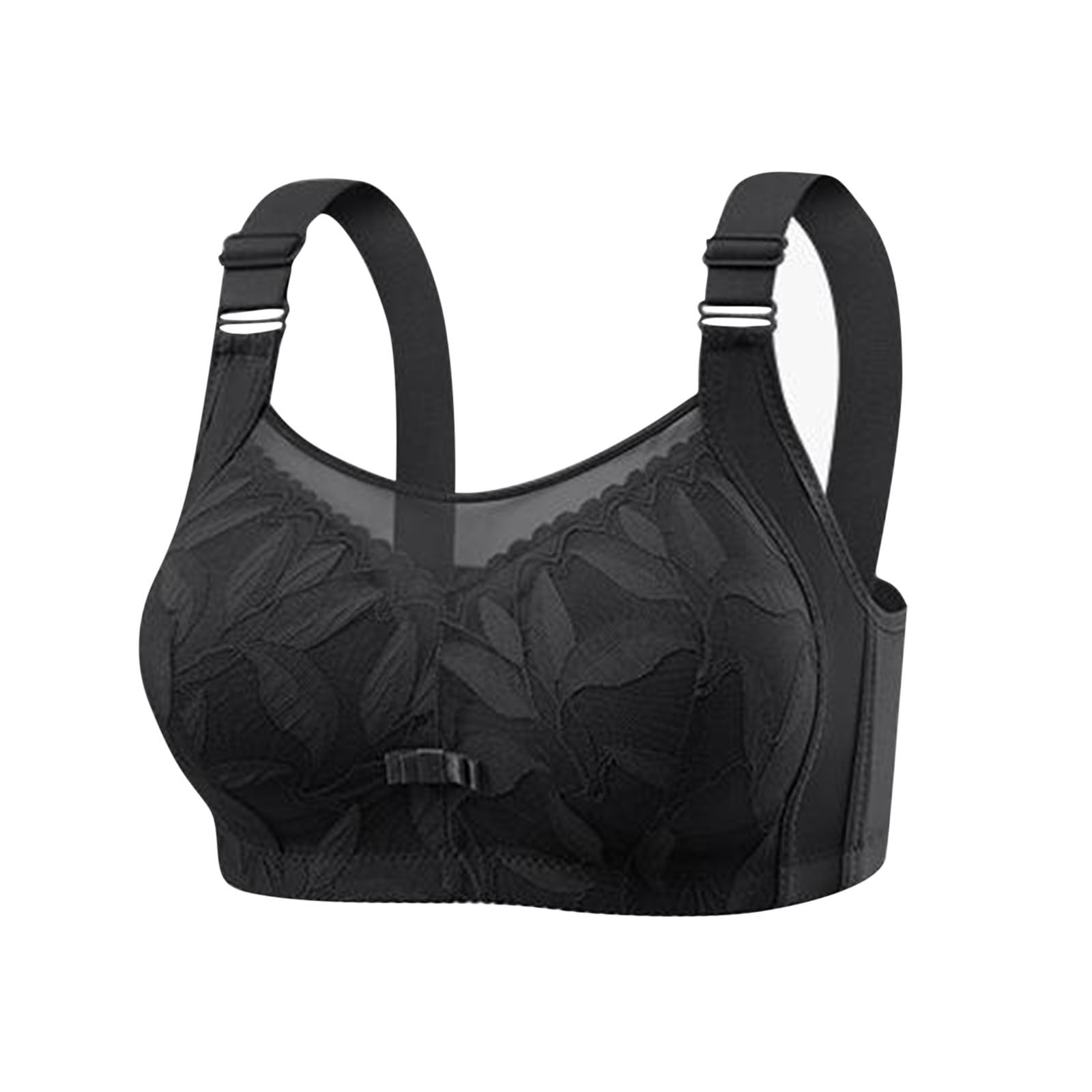 Cleaning Plus Size Bra for Womens Daisy Bras Front Buckle Brassiere No ...