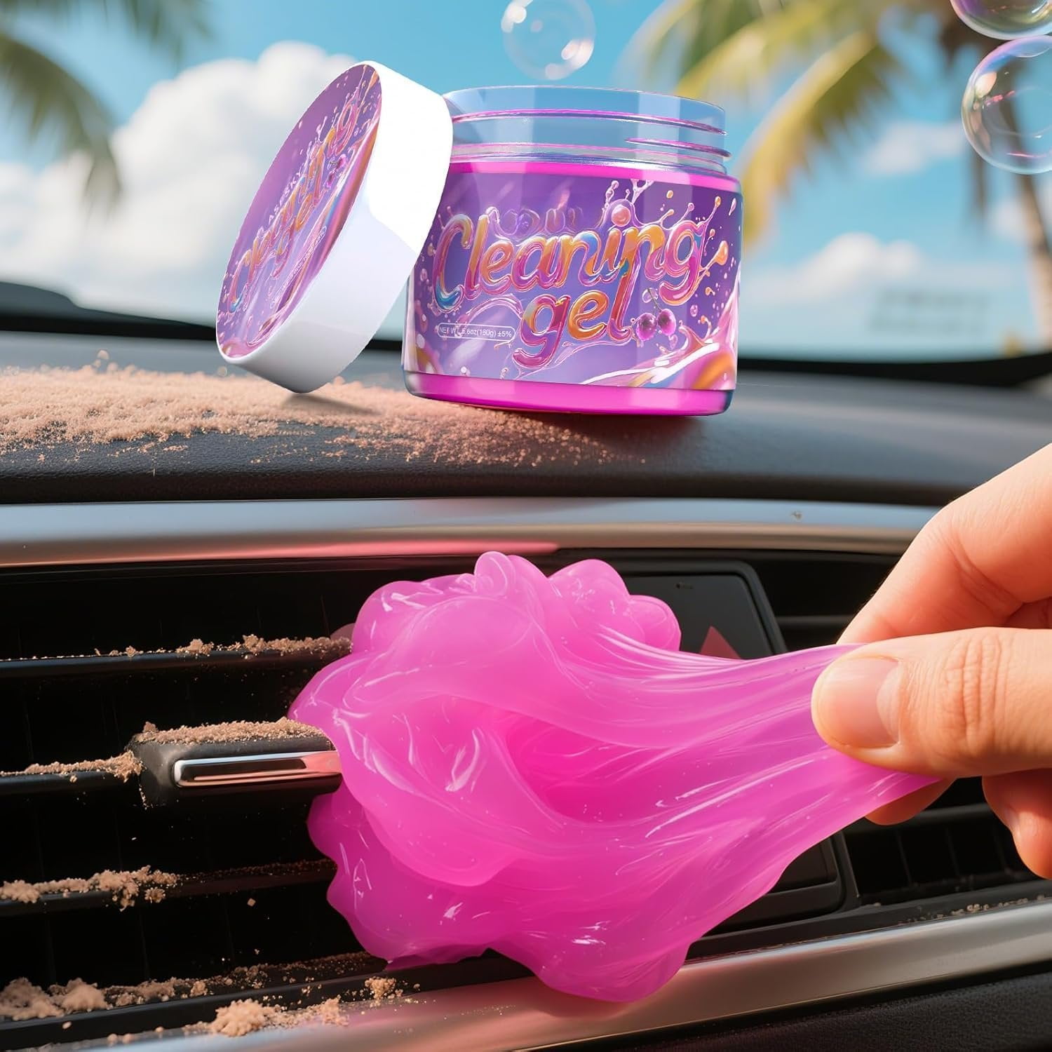 Cleaning (Purple,Grape) Dust Cleaning Putty Universal Interior Cleaner ...