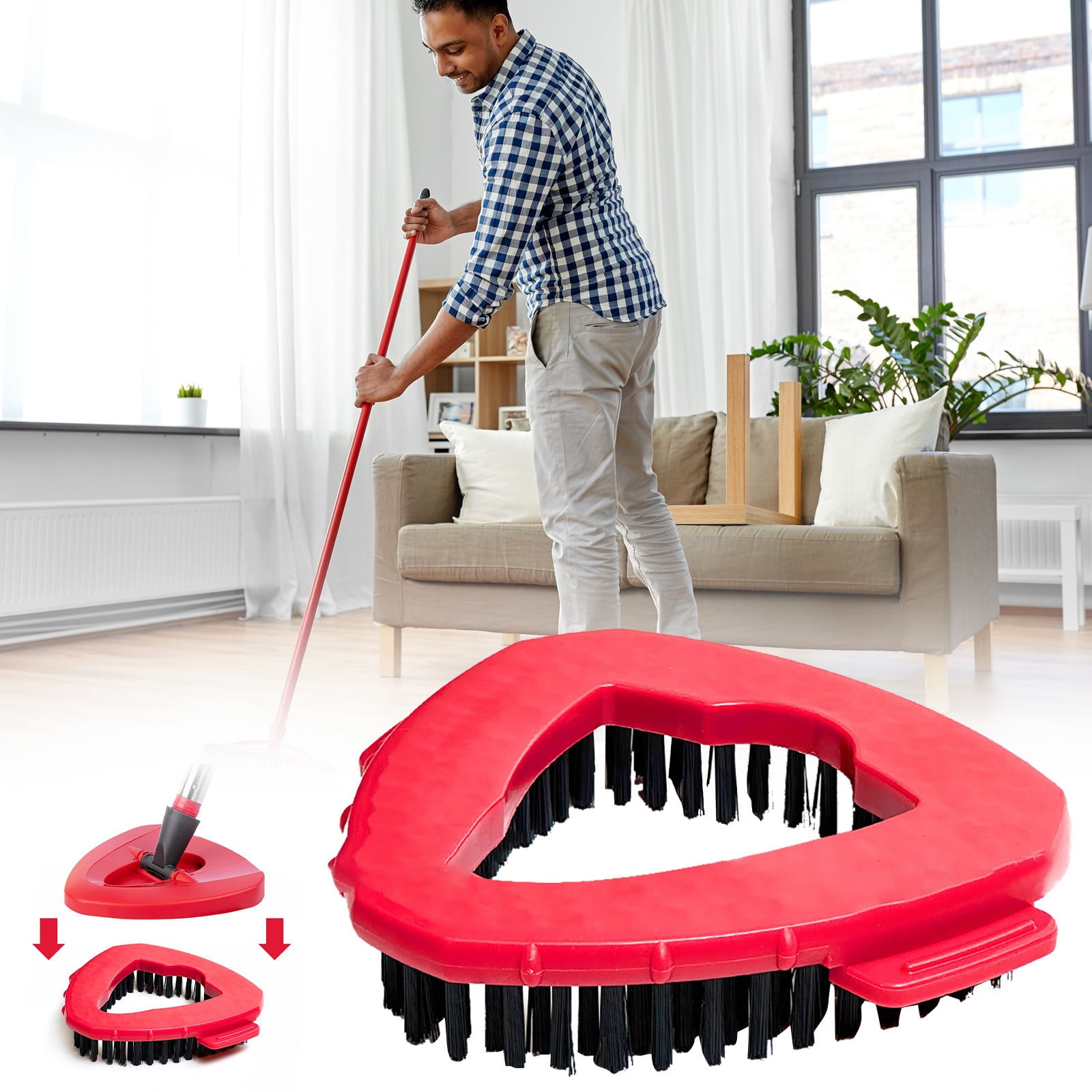 Customer reviews for Cleaning Scrub Floor Red Triangle Mop Cleaning ...