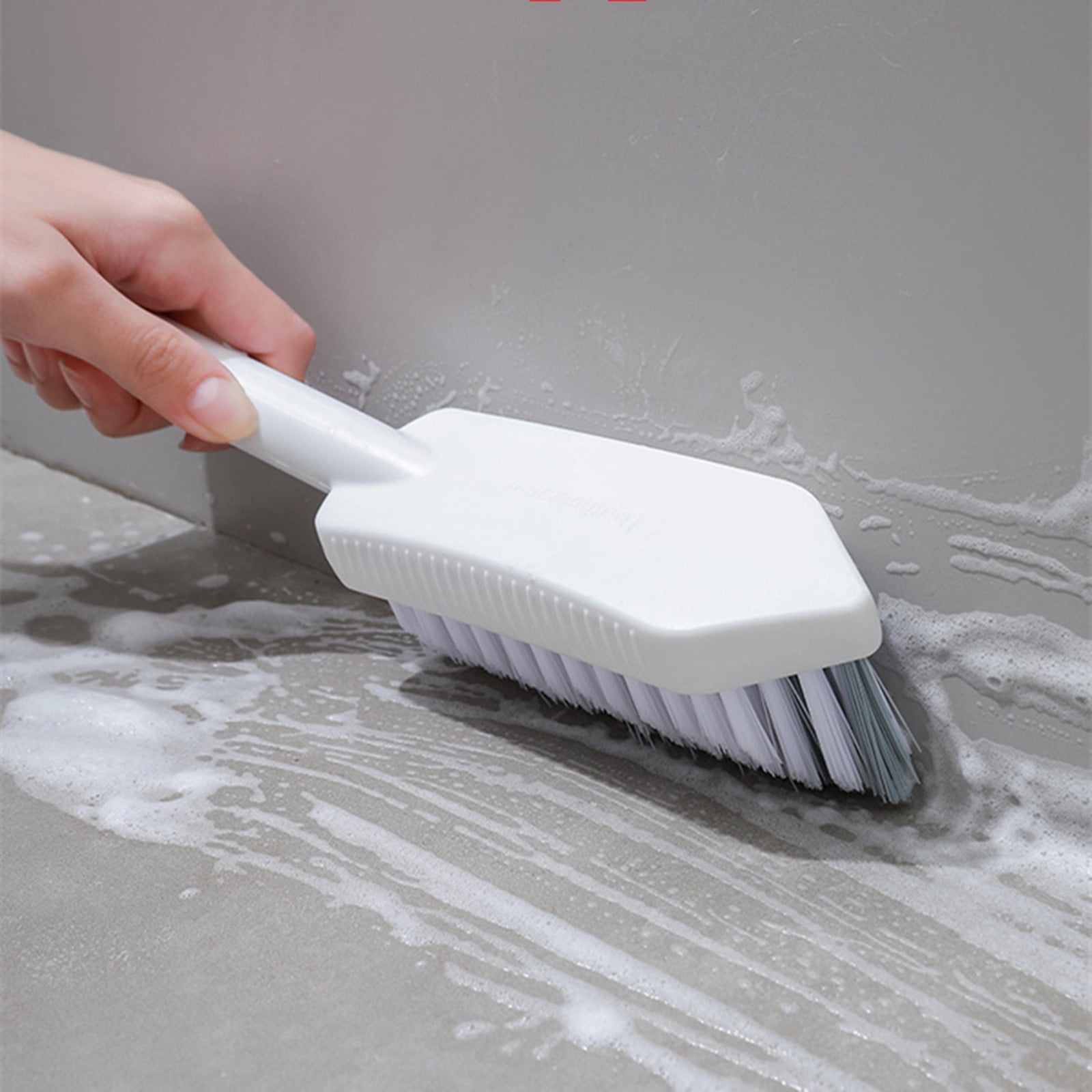 Cleaning Shower Brush with Bristles - Grout Cleaner Brush - Scrub ...