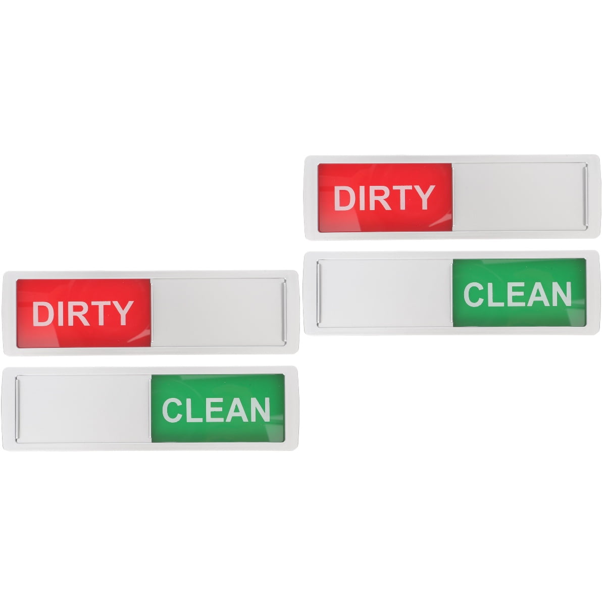 Cleaning Sign Indicator 4 Pcs Necessity Magnets Home Necessities Dirty ...