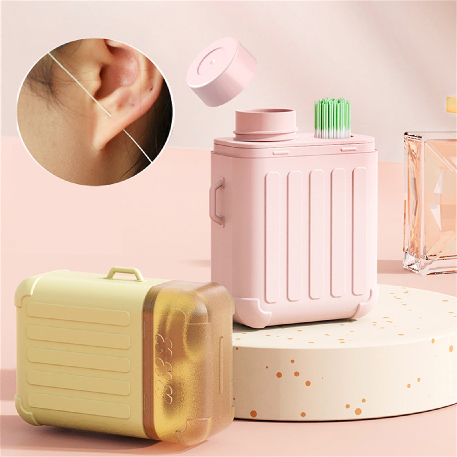 Cleaning Solution,Ear Piercing Care,15ml Bottles + Travel Case,Sterile ...